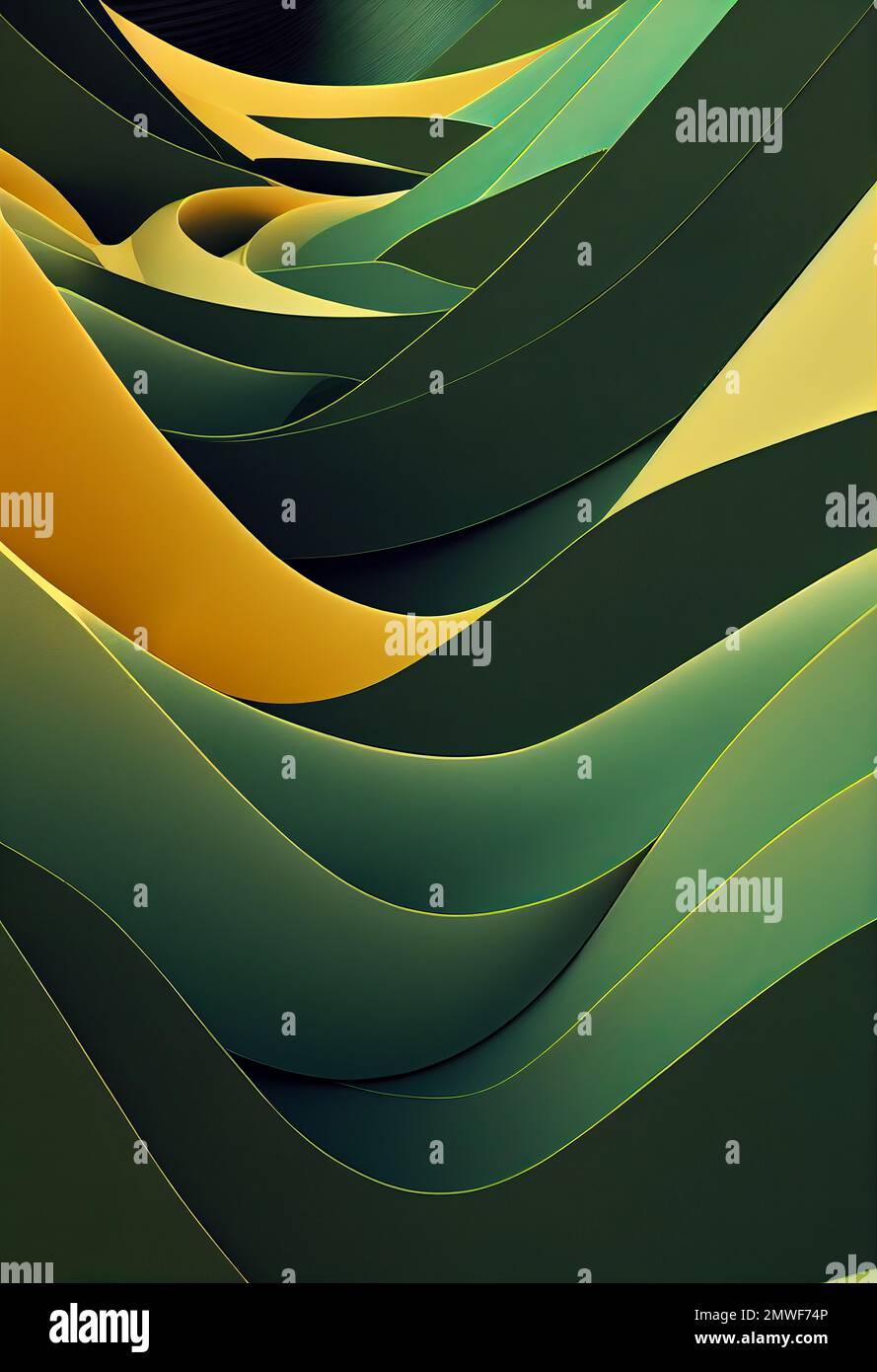 Colorful wavy shapes abstract background. Decorative vertical ...