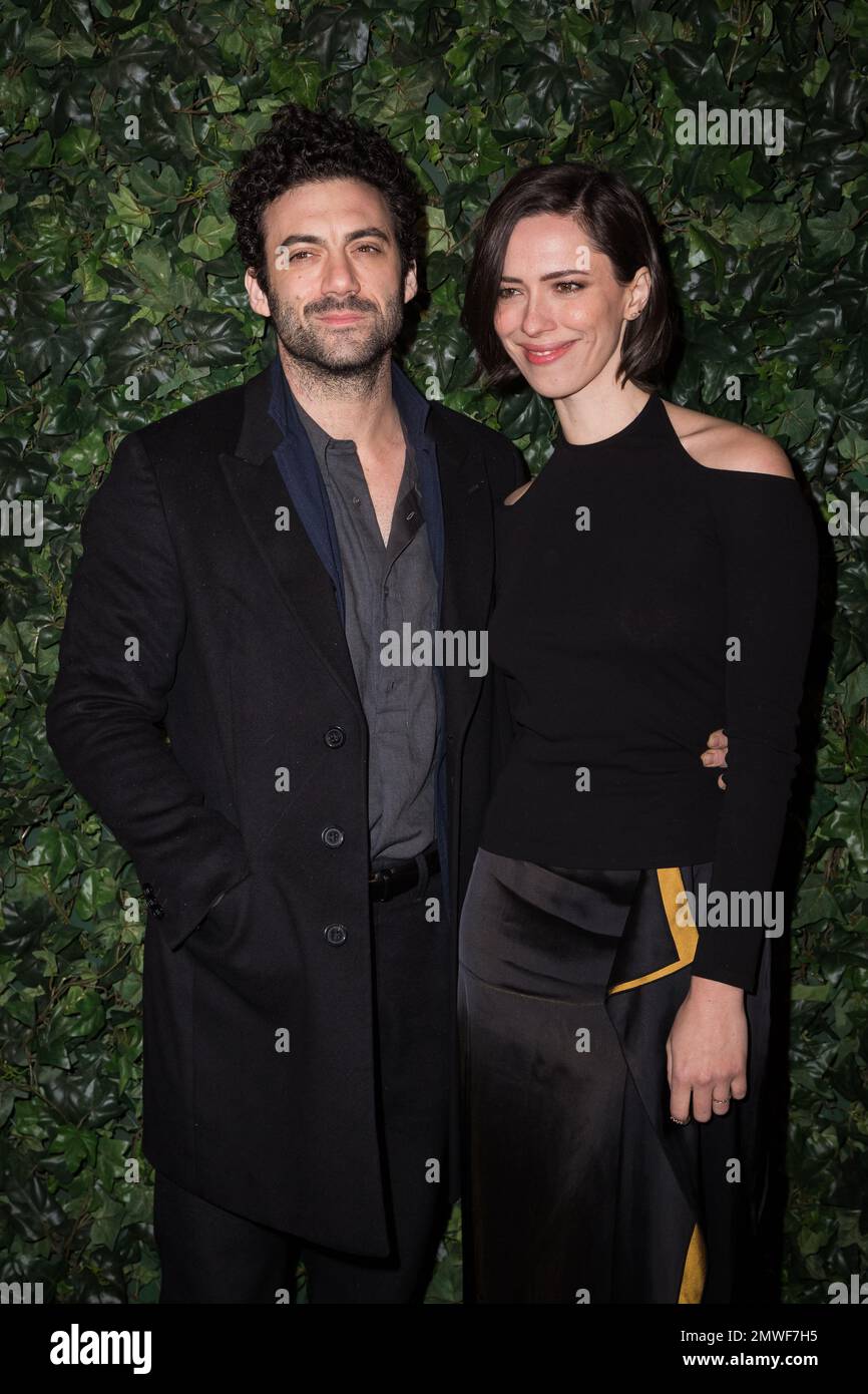 Morgan Spector and Rebecca Hall pose for photographers upon arrival at ...