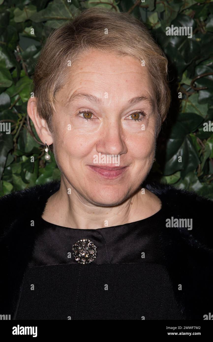 Justine Picardie poses for photographers upon arrival at the Charles ...