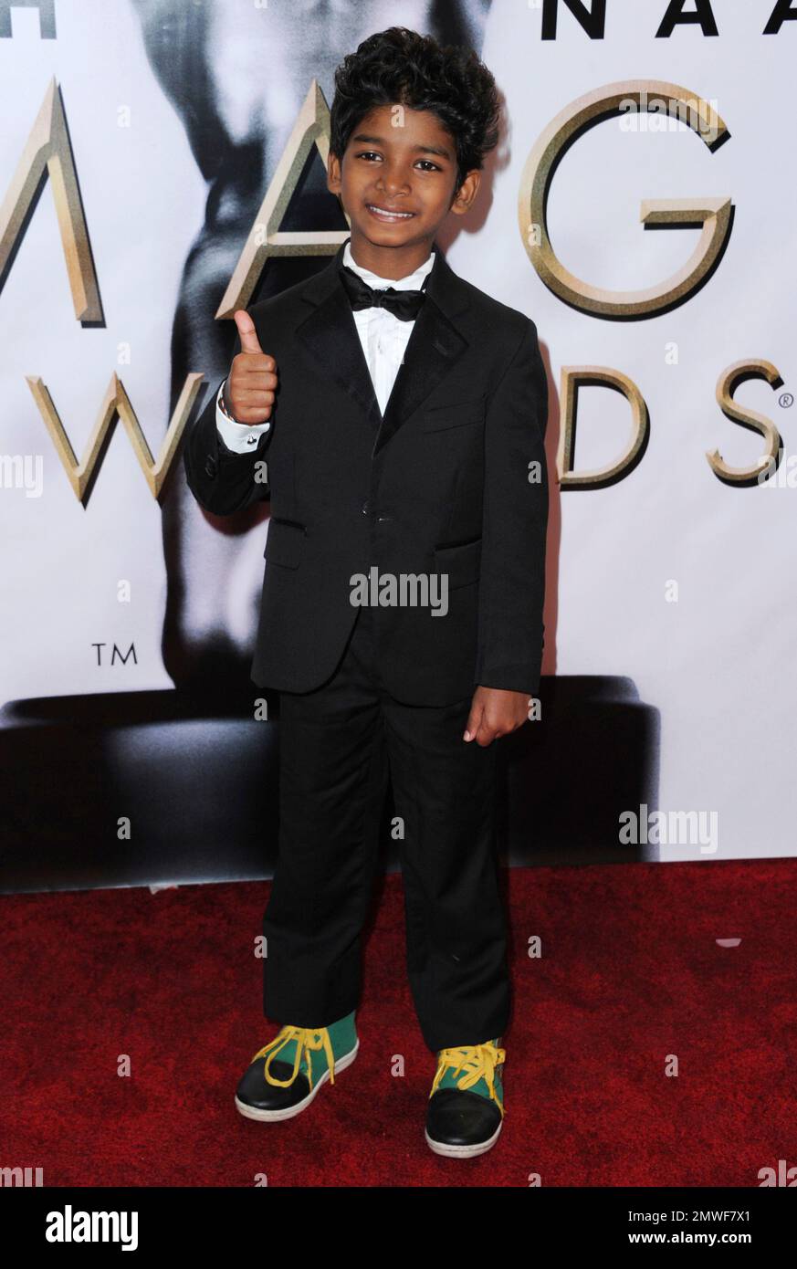 Sunny Pawar arrives at the 48th annual NAACP Image Awards at the ...