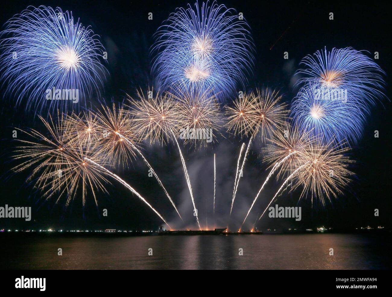 Fireworks from the Philippines' Platinum Fireworks, light up the sky at ...