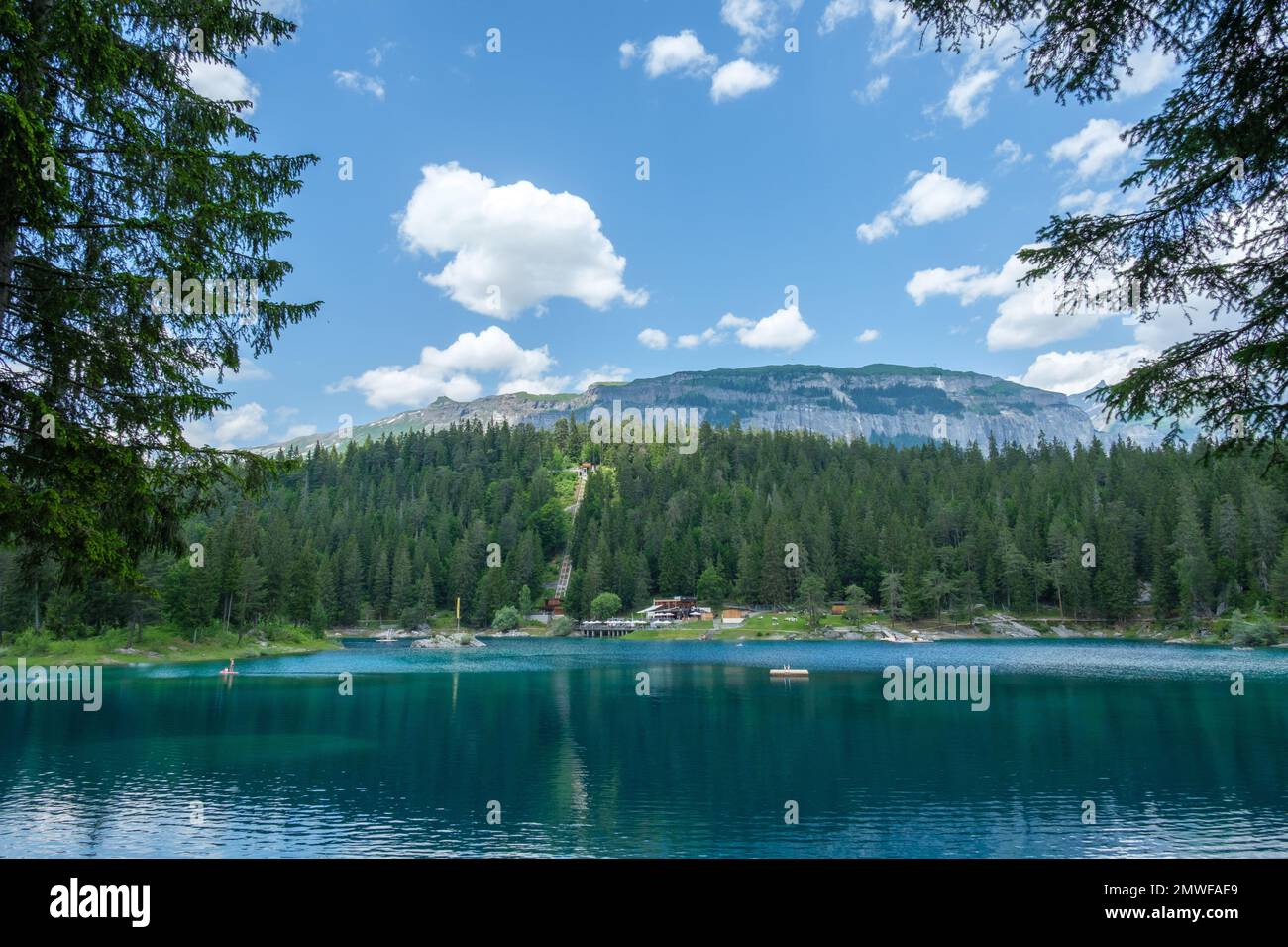 Crestasee lake switzerland hi-res stock photography and images - Alamy