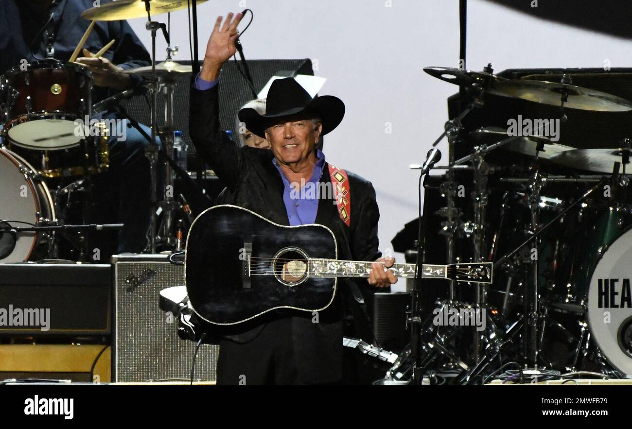 George Strait performs "You Wreck Me" at the MusiCares Person of the ...