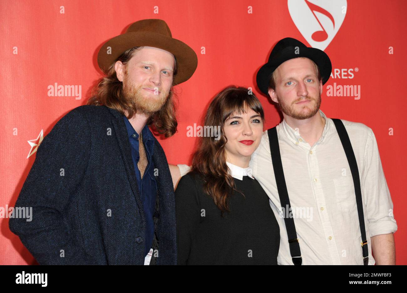 Wesley Schultz, from left, Neyla Pekarek and Jeremiah Caleb Fraites, of ...