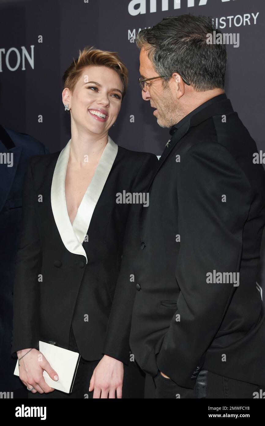 Scarlett Johansson and Kenneth Cole attend amfAR's Fashion Week New ...