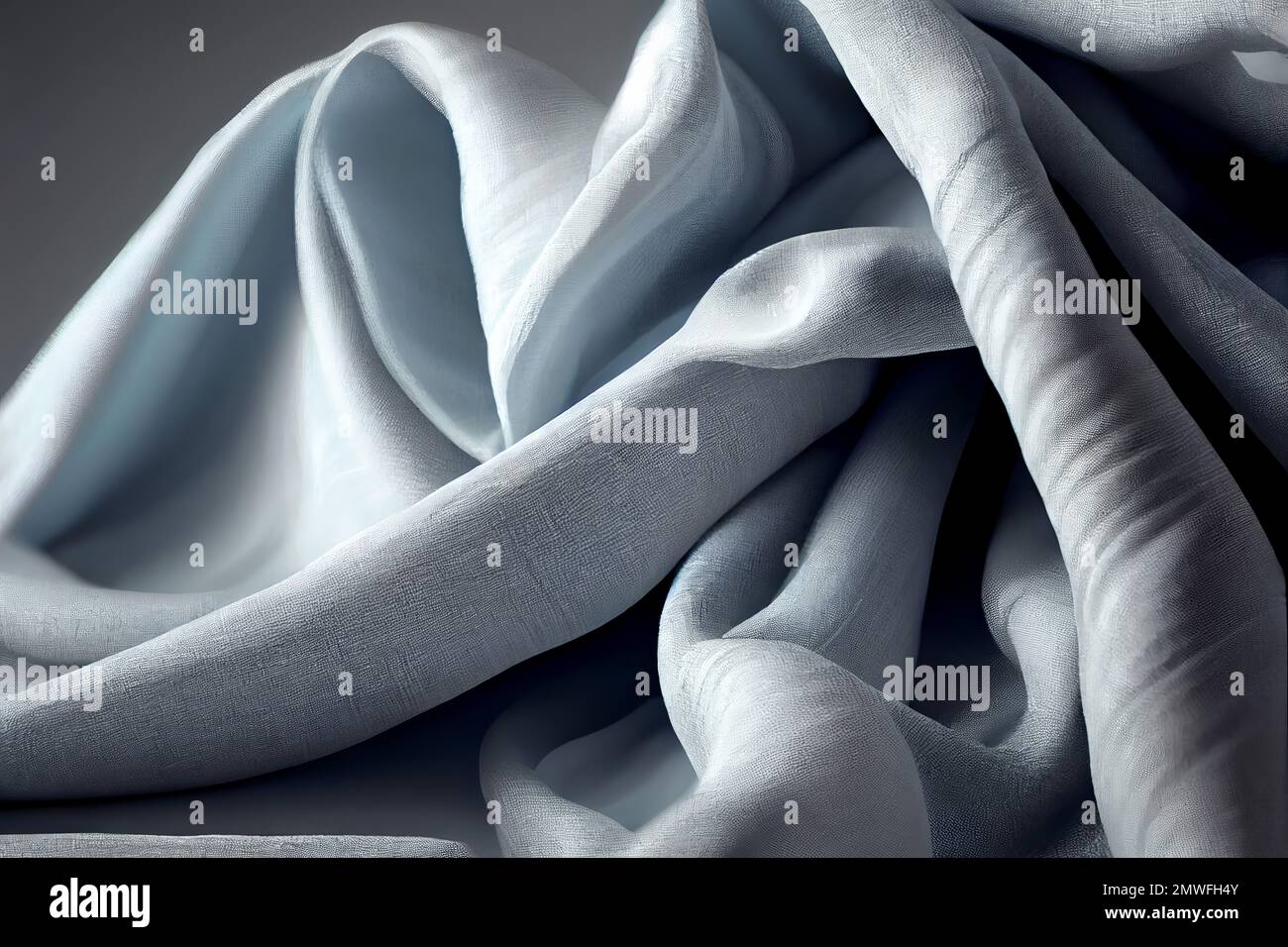 Grey blue linen fabric surface abstract background. Decorative cloth ...