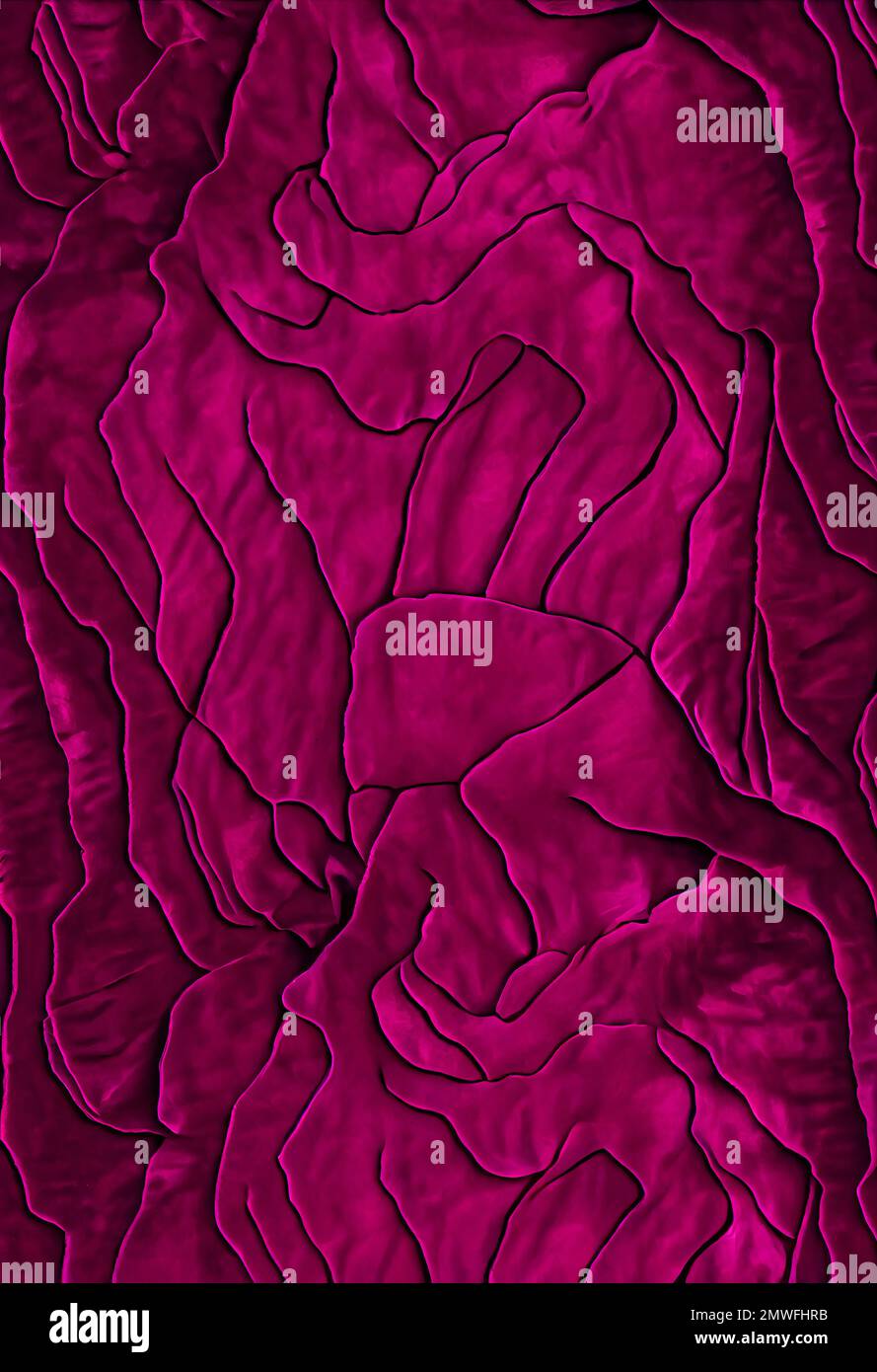 Magenta velvet fabric surface abstract background. Decorative vintage ...