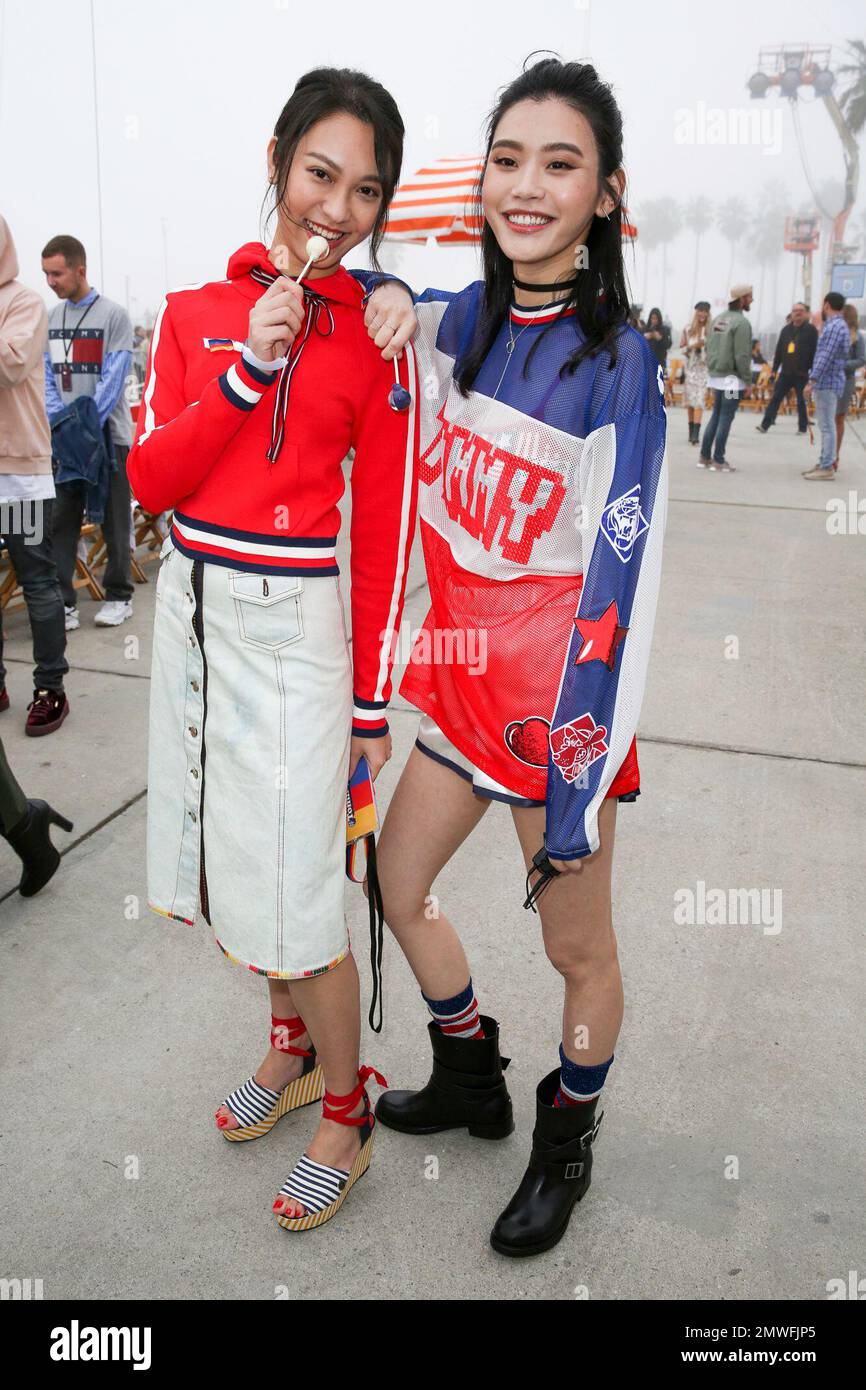 Anny Fan, left, and Ming Xi attend the Tommy Hilfiger TommyxGigi Runway ...
