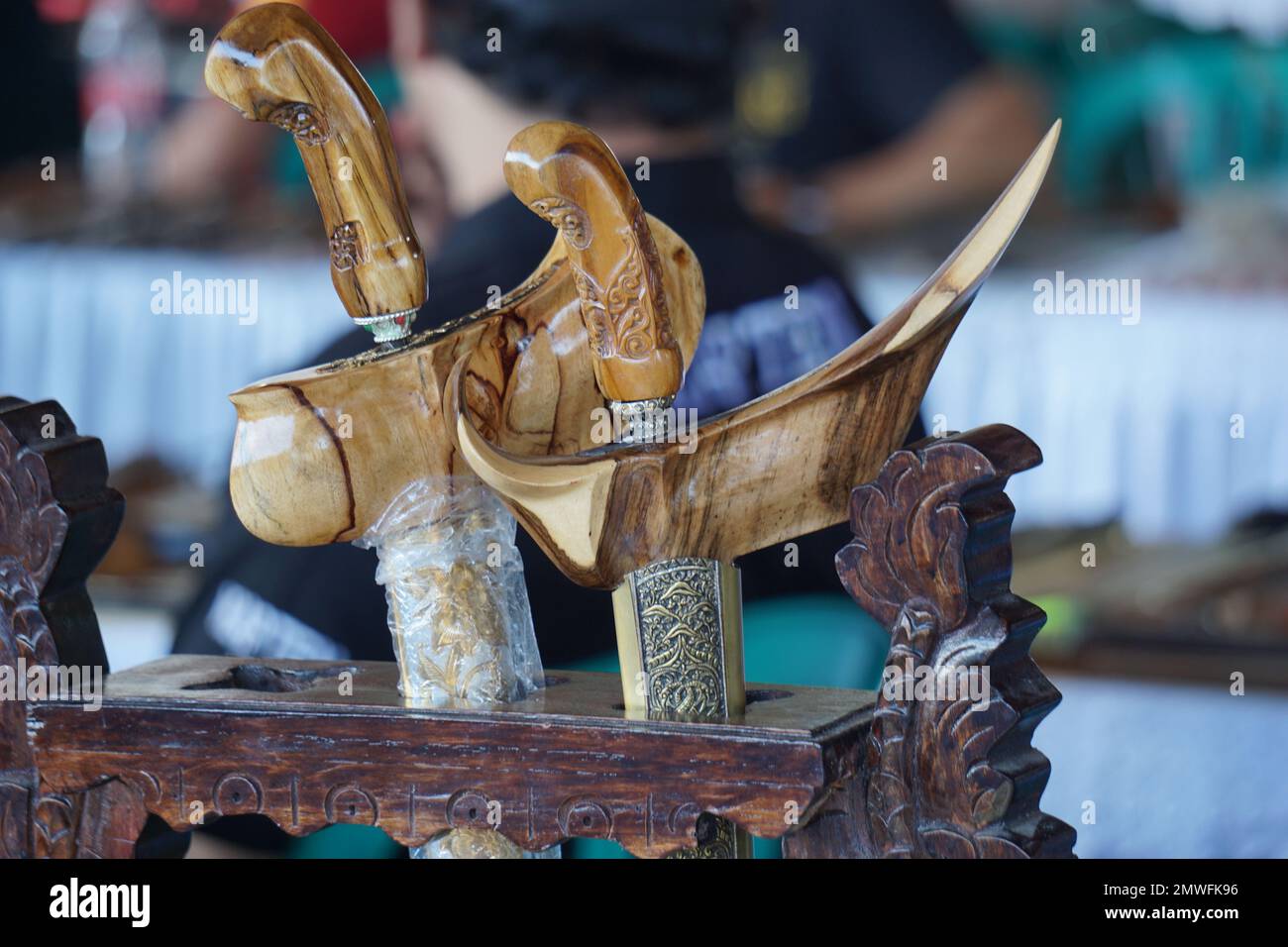 Keris with a natural background. Keris is one of the indonesian ...