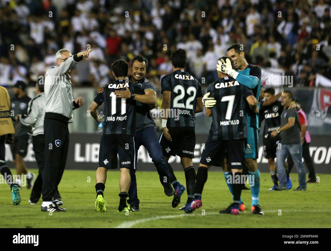 CORRECTS FINAL SCORE - Brazil's Botafogo coach Jair Ventura celebrates ...