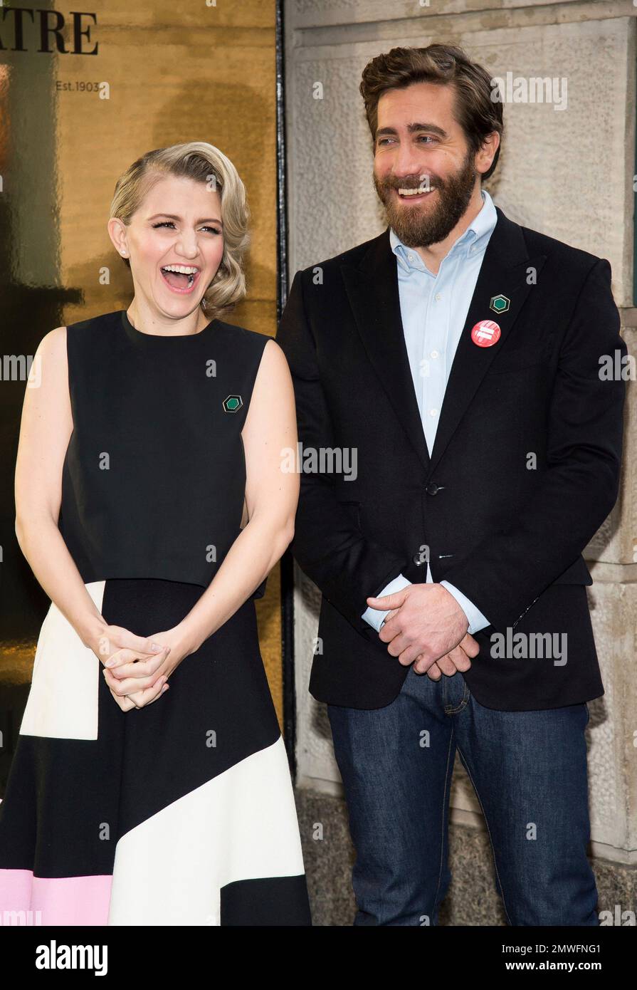 Annaleigh Ashford and Jake Gyllenhaal participate in Broadway's "Sunday ...