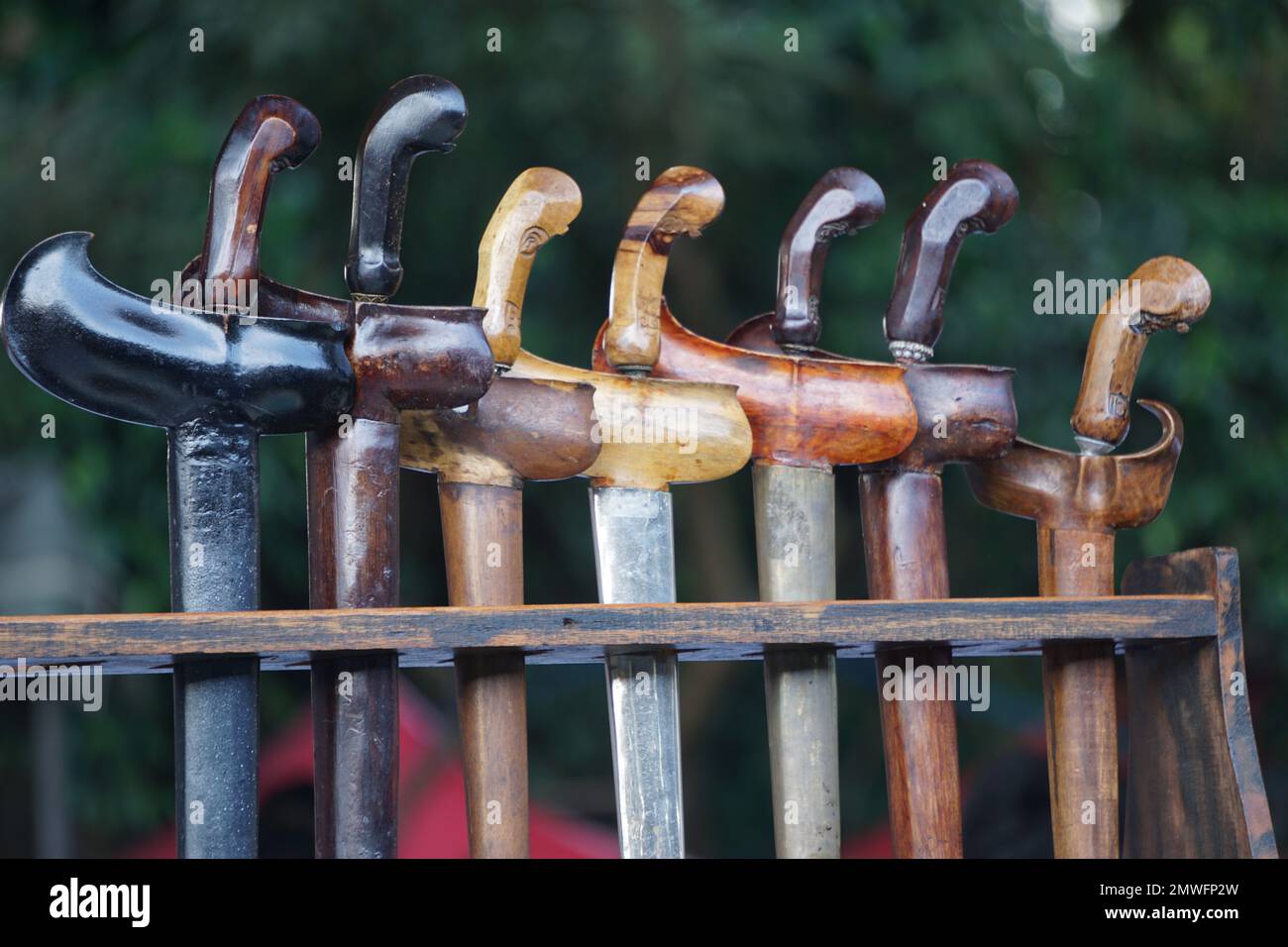 Keris with a natural background. Keris is one of the indonesian ...