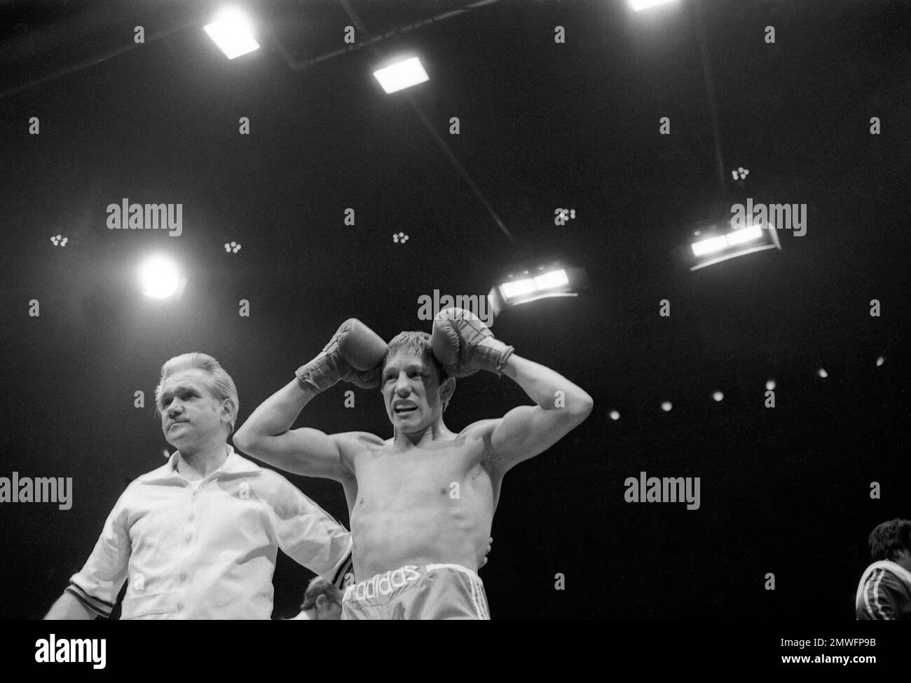 Britain's Charlie Magri during his boxing match with Mexico's Enriquo ...