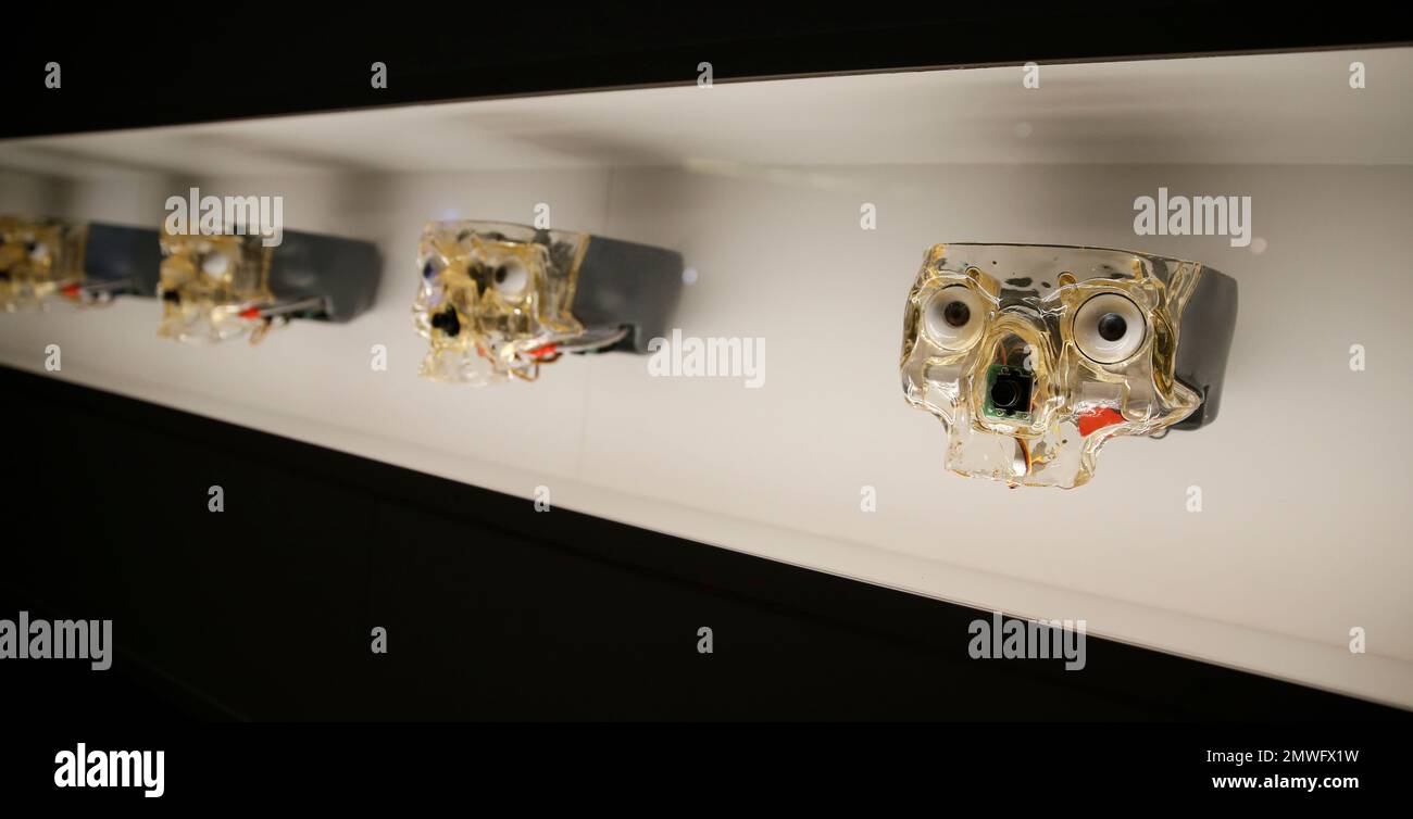 Artwork by Canadian Louis-Philippe Demers, which shows a wall of ...