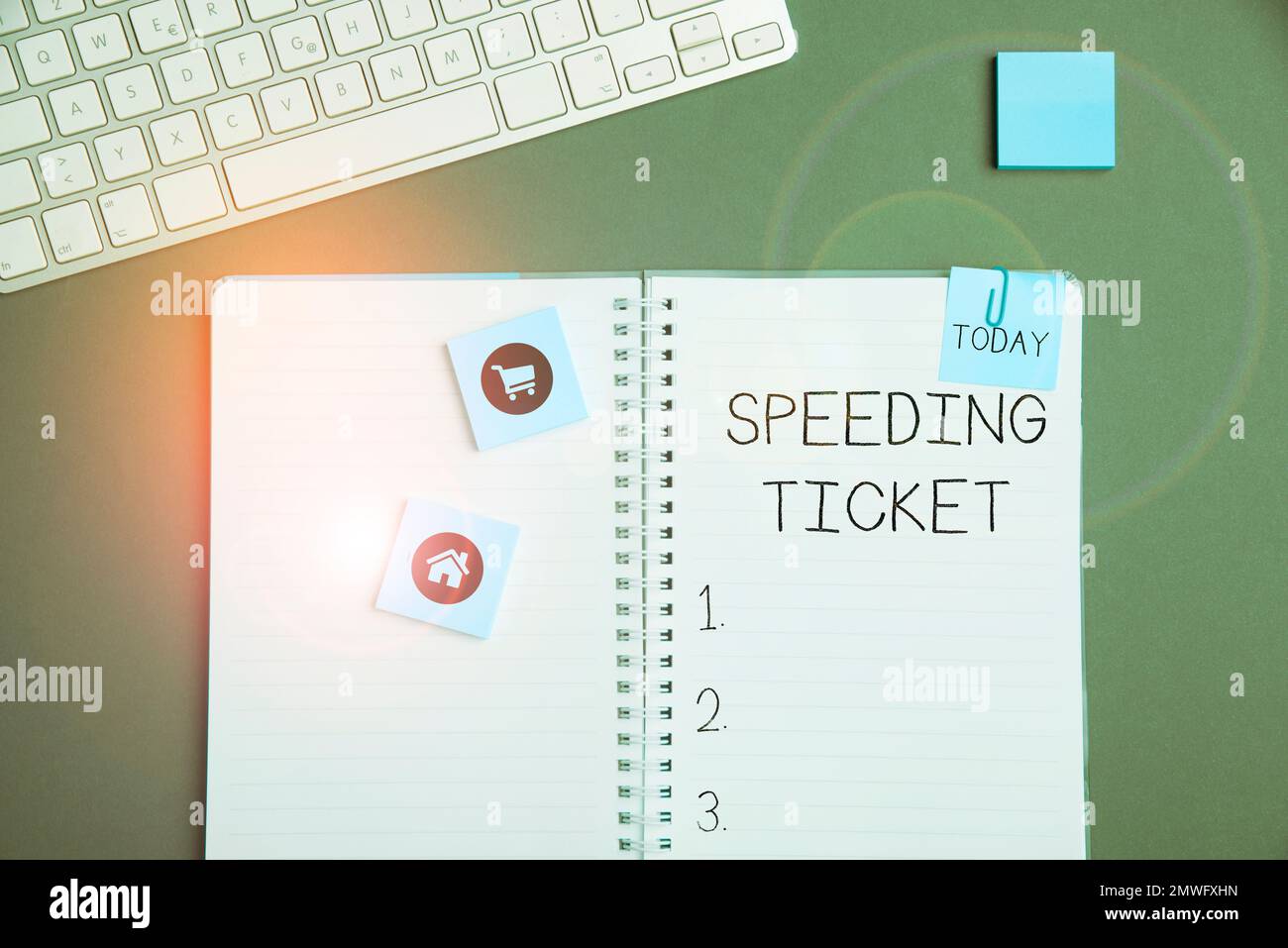 Hand writing sign Speeding Ticket. Conceptual photo psychological test ...