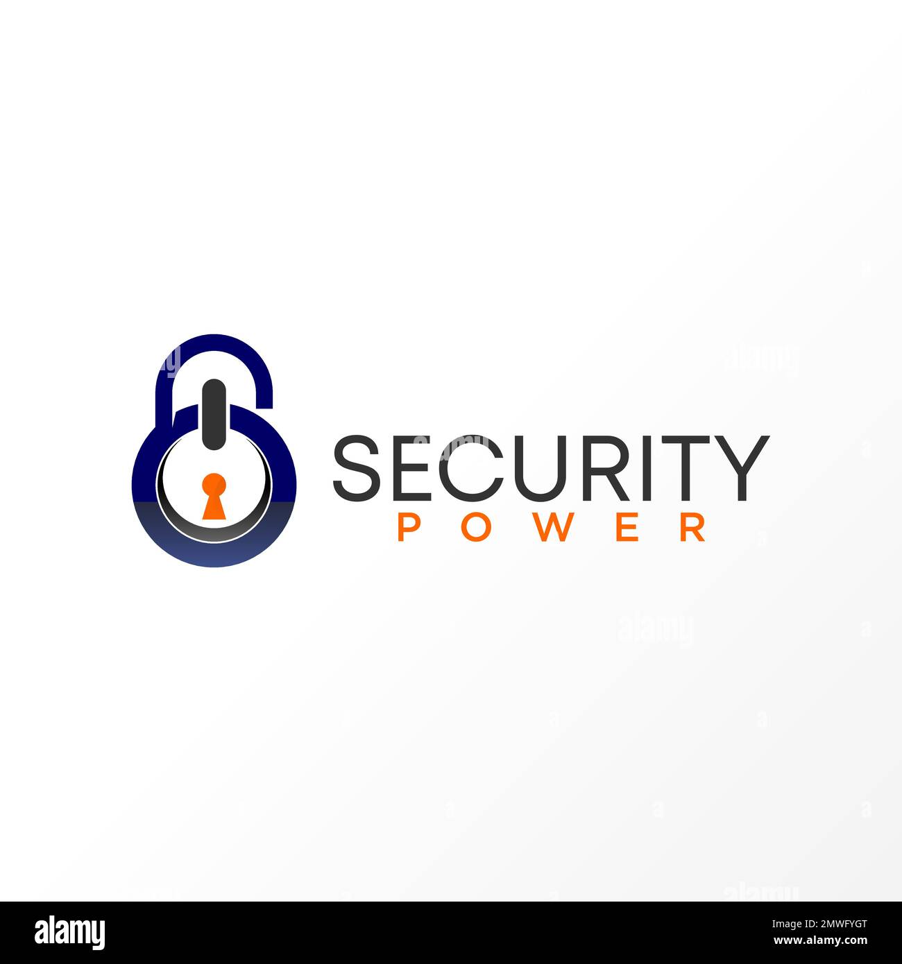 Unique Padlock, hole key, and power image graphic icon logo design ...