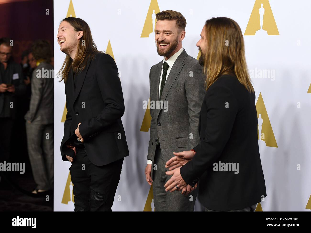 Shellback, from left, Justin Timberlake and Max Martin arrive at the ...