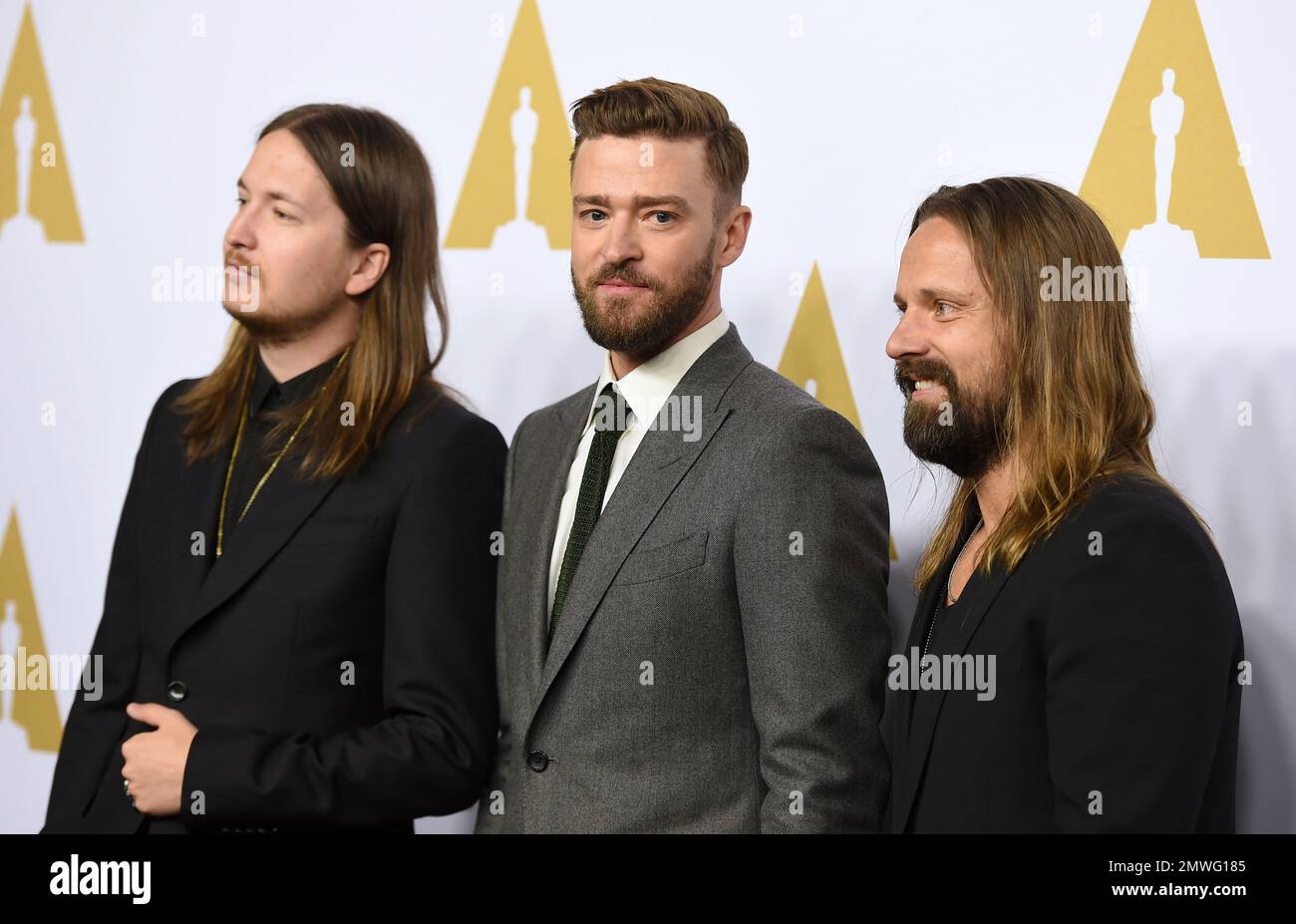 Shellback, from left, Justin Timberlake and Max Martin arrive at the ...