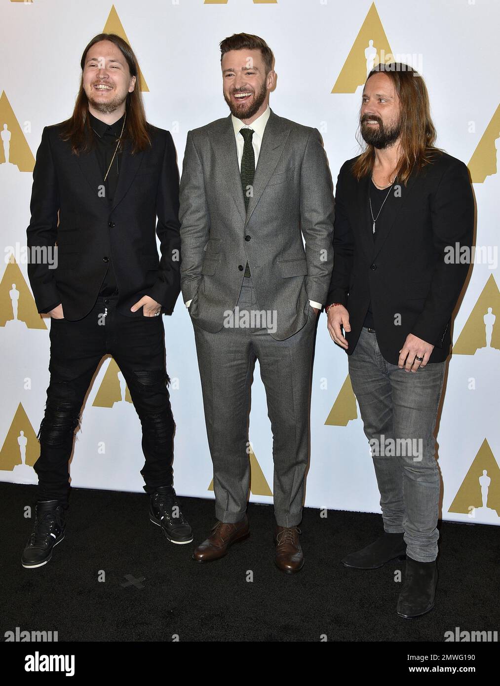 Shellback, from left, Justin Timberlake and Max Martin arrive at the ...