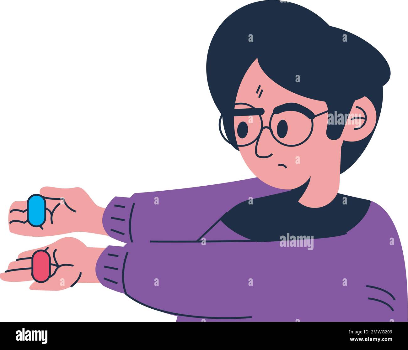 Anxiety capsules Stock Vector Images - Alamy