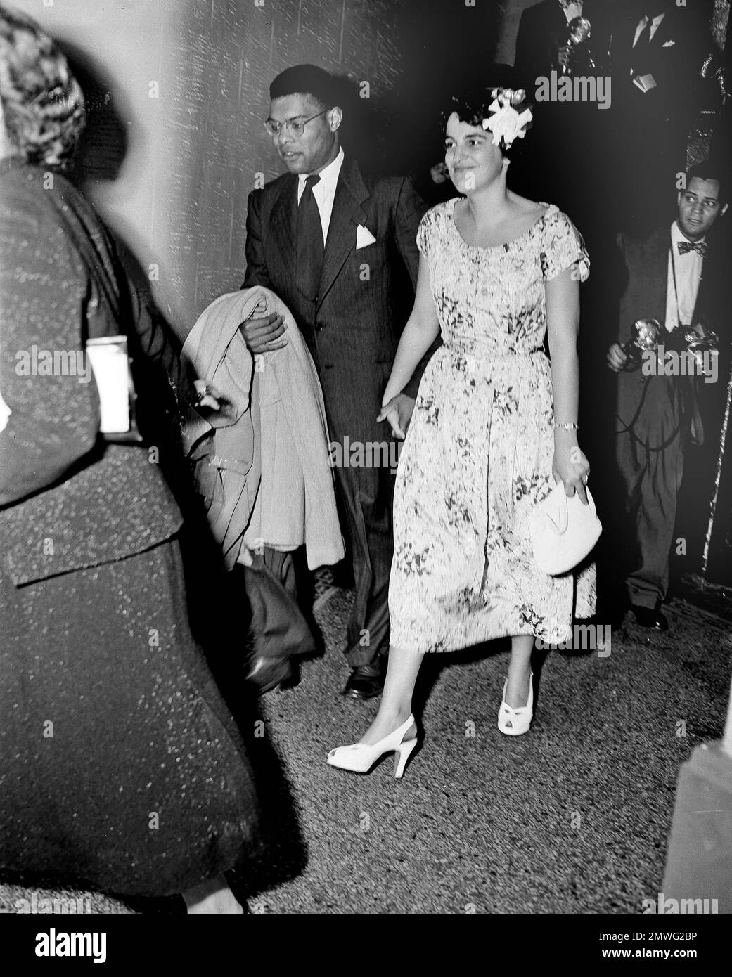 Paul Robeson Jr., son of the famed baritone, and his bride Marilyn ...