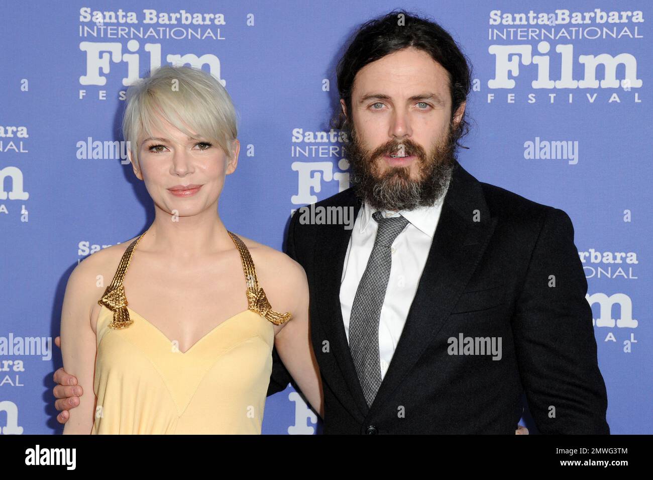 Michelle Williams, left, and Casey Affleck attend the Cinema Vanguard ...