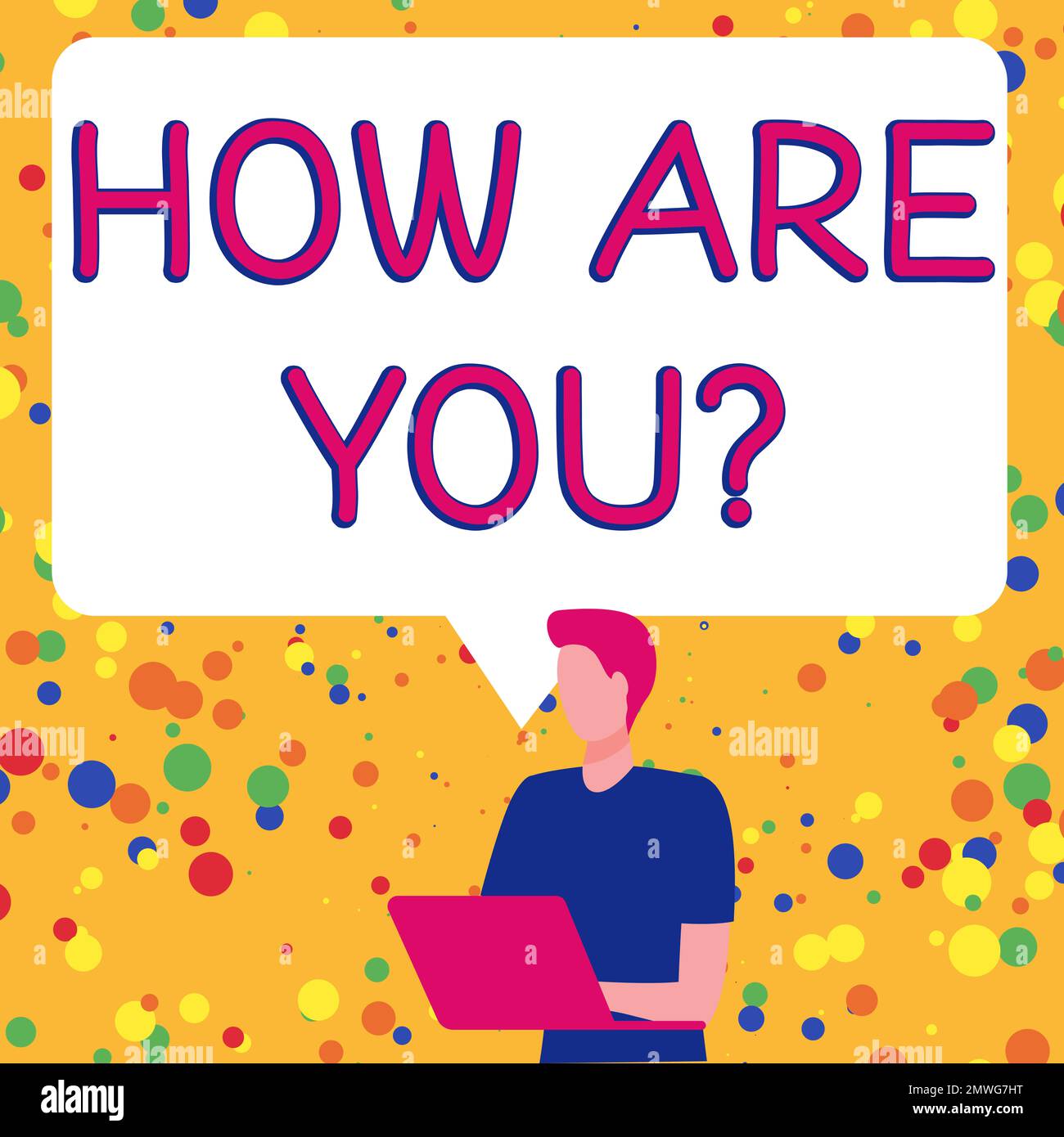 Writing displaying text How Are You. Internet Concept Your Health ...
