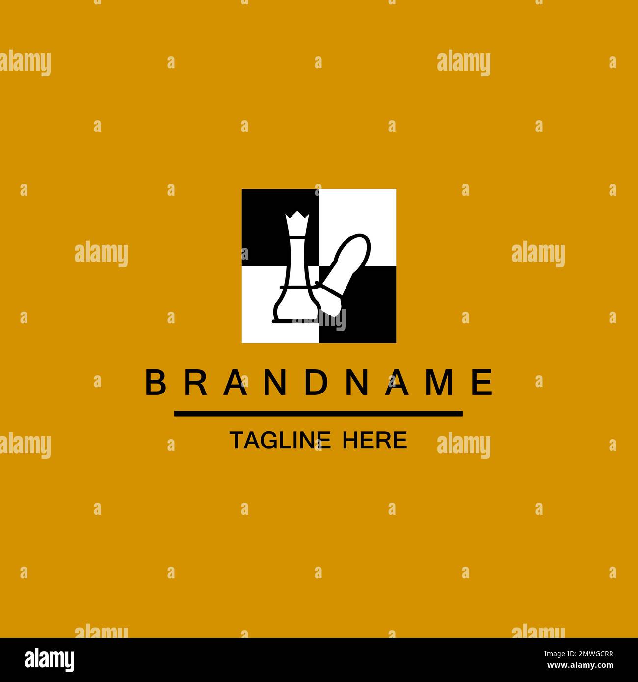 Vector illustration. Chess Club Logo design Stock Vector Image & Art ...