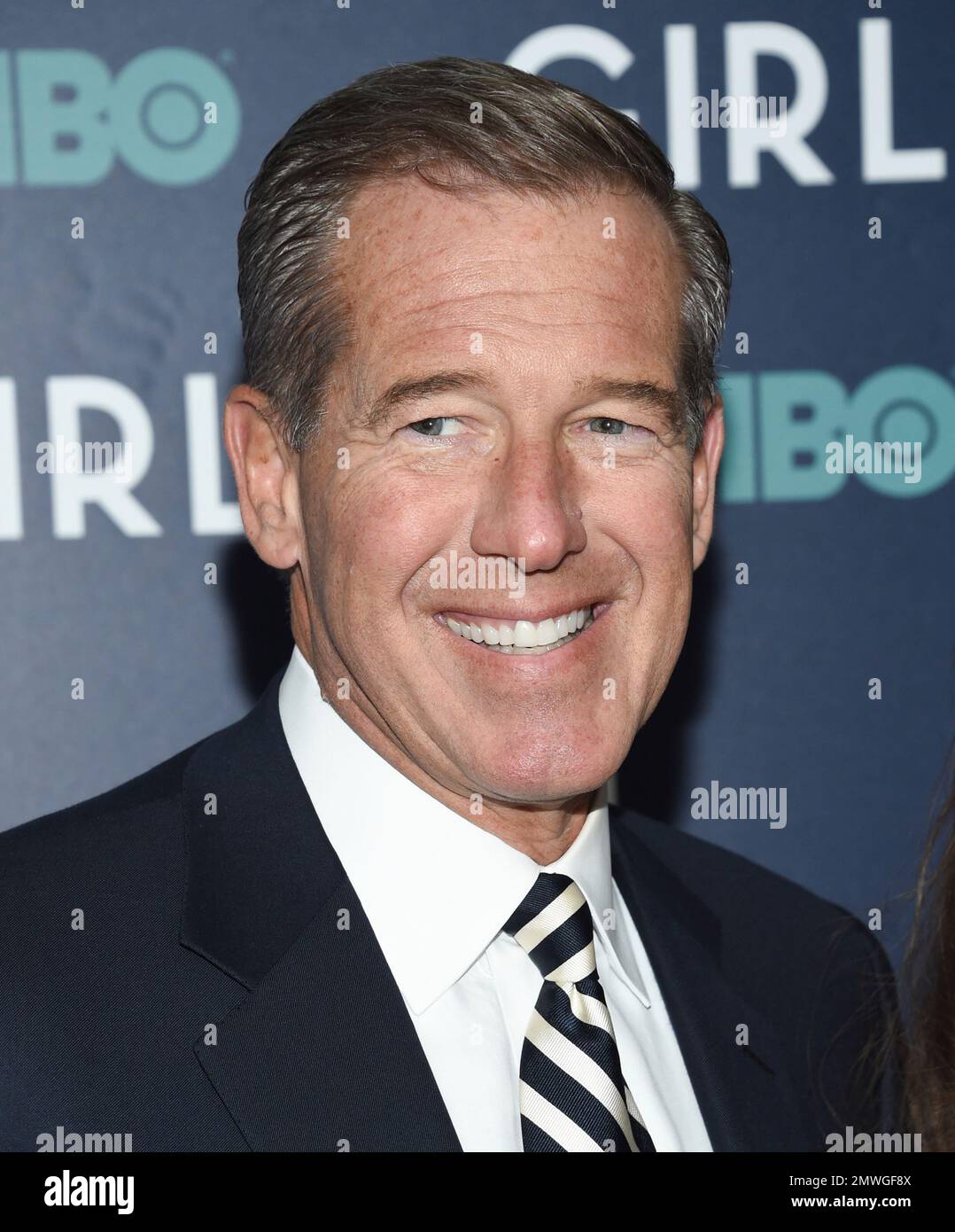 MSNBC news anchor Brian Williams attends the premiere of HBO's "Girls ...