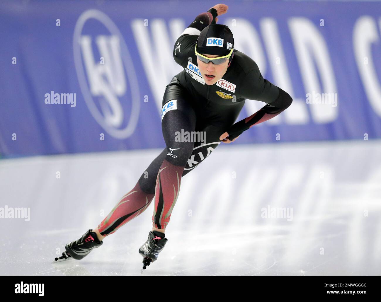 Germany’s Gabriele Hirschbichler competes during a woman's 1000 meters ...