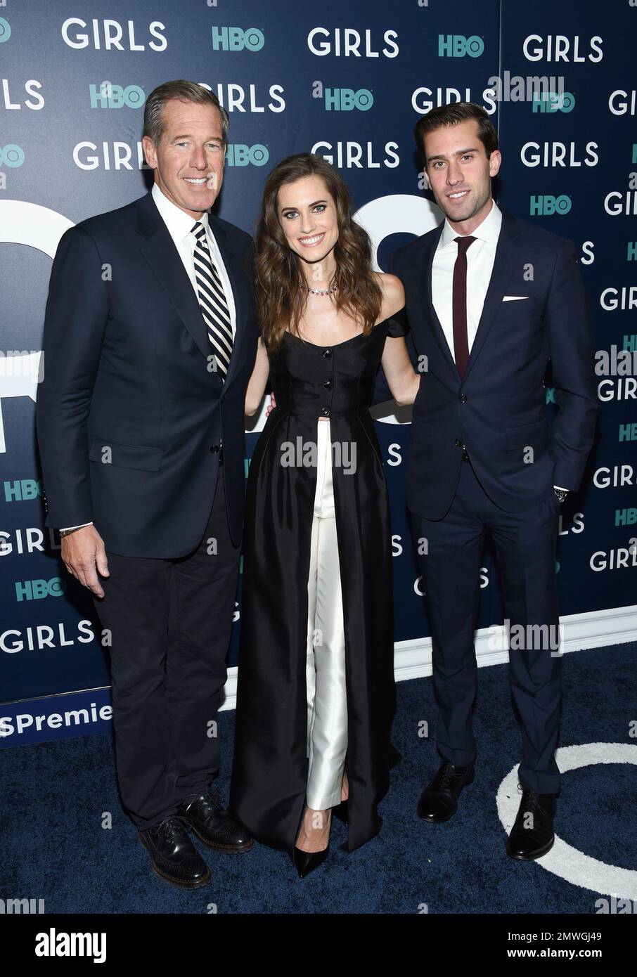 MSNBC news anchor Brian Williams, left, his daughter, actress Allison ...