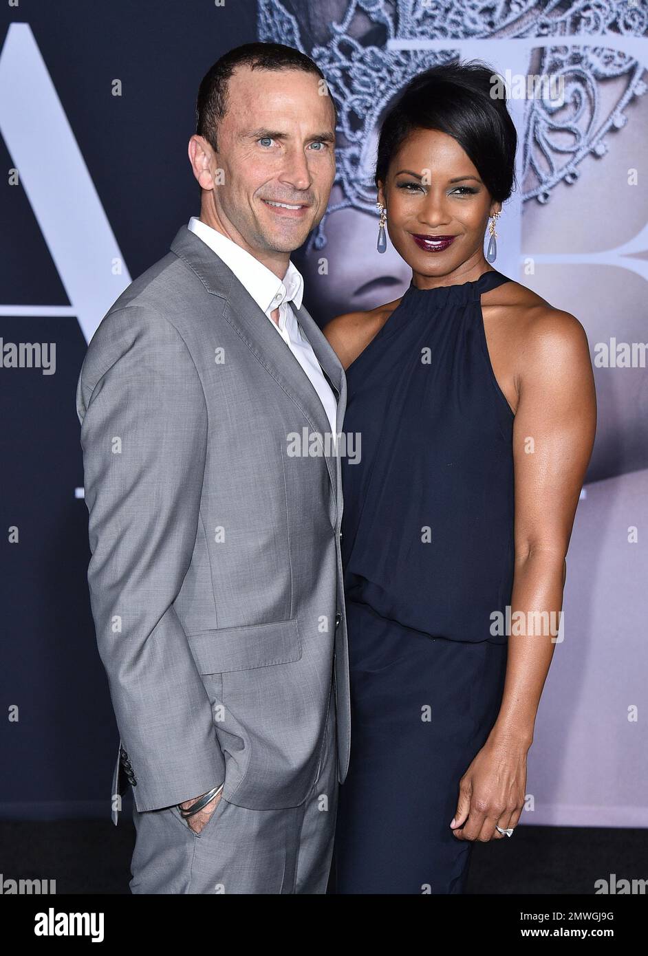 Eric Hayes, left, and Robinne Lee arrive at the Los Angeles premiere of ...