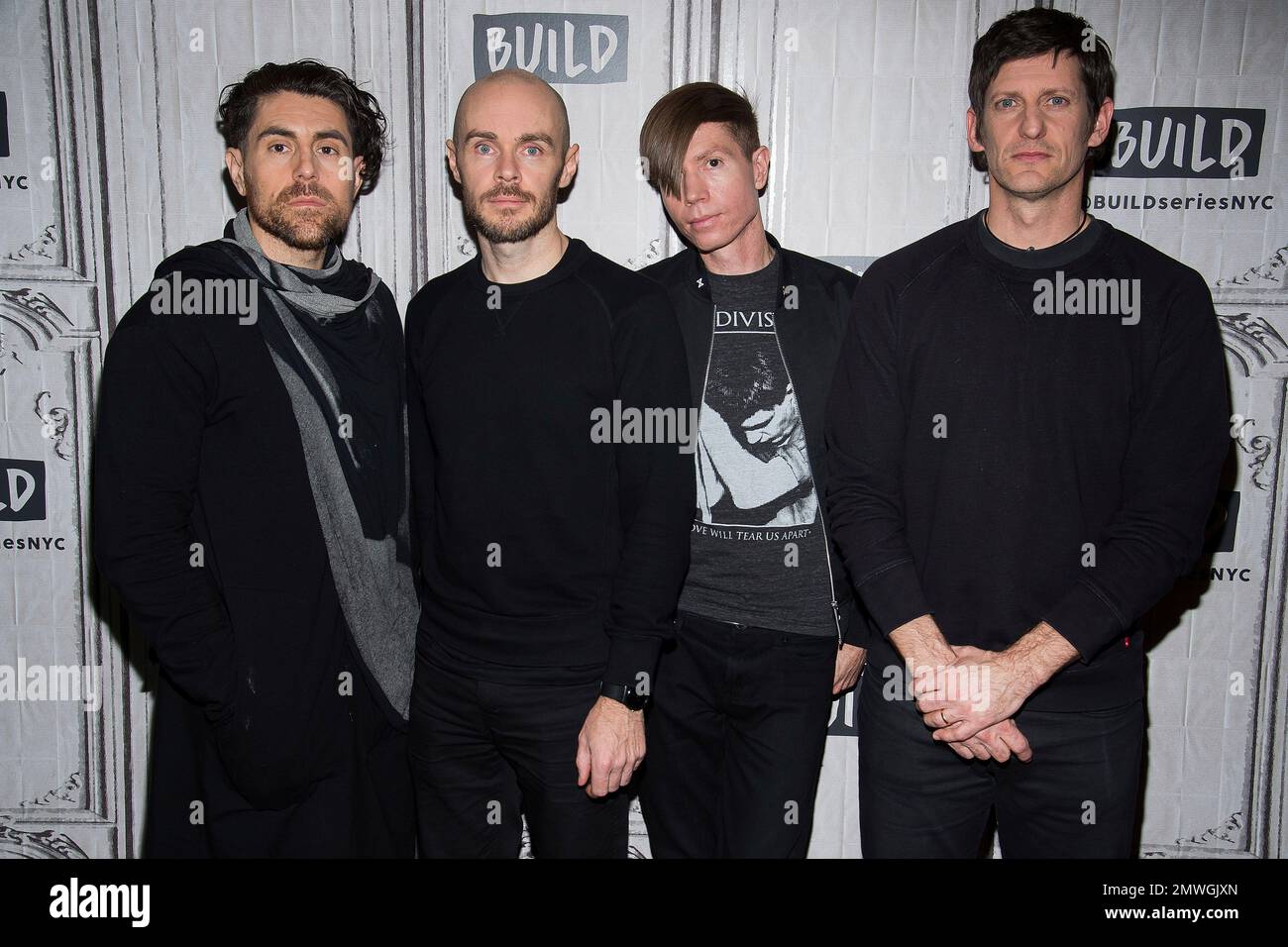 AFI band members, from left, Davey Havok, Hunter Burgan, Jade Puget and ...