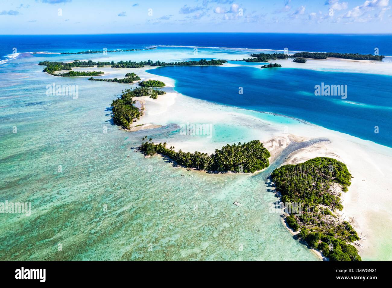Palmyra Atoll, aerial photograph Stock Photo - Alamy