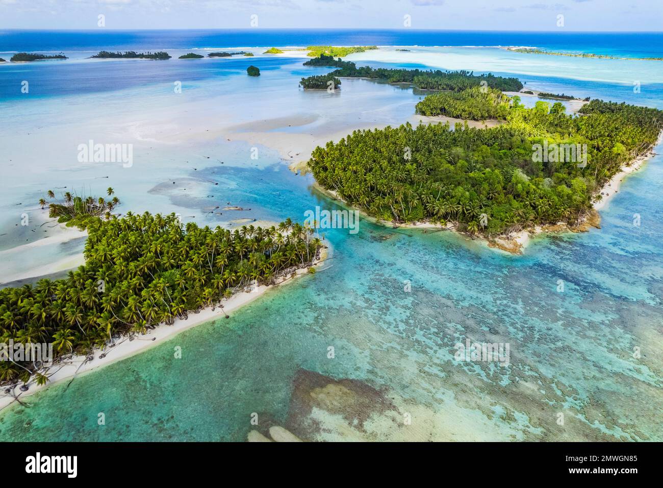 Palmyra Atoll, aerial photograph Stock Photo - Alamy