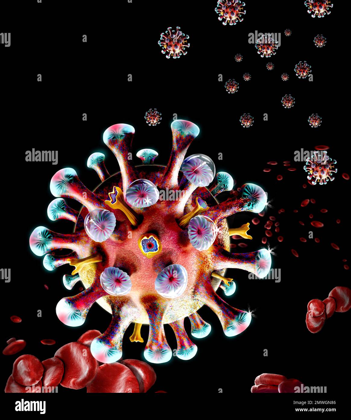 T cell, illustration Stock Photo - Alamy