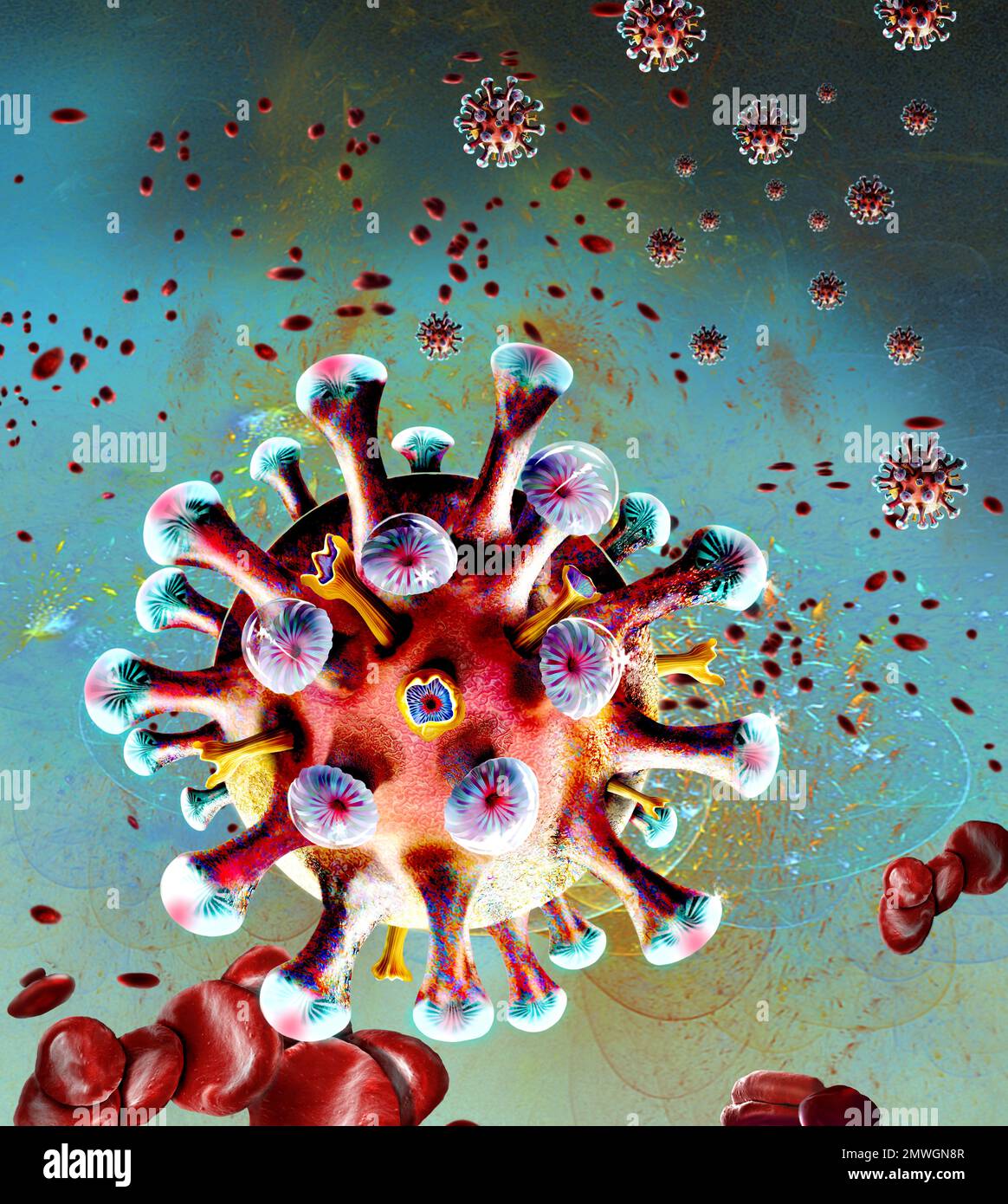 T cell, illustration Stock Photo - Alamy