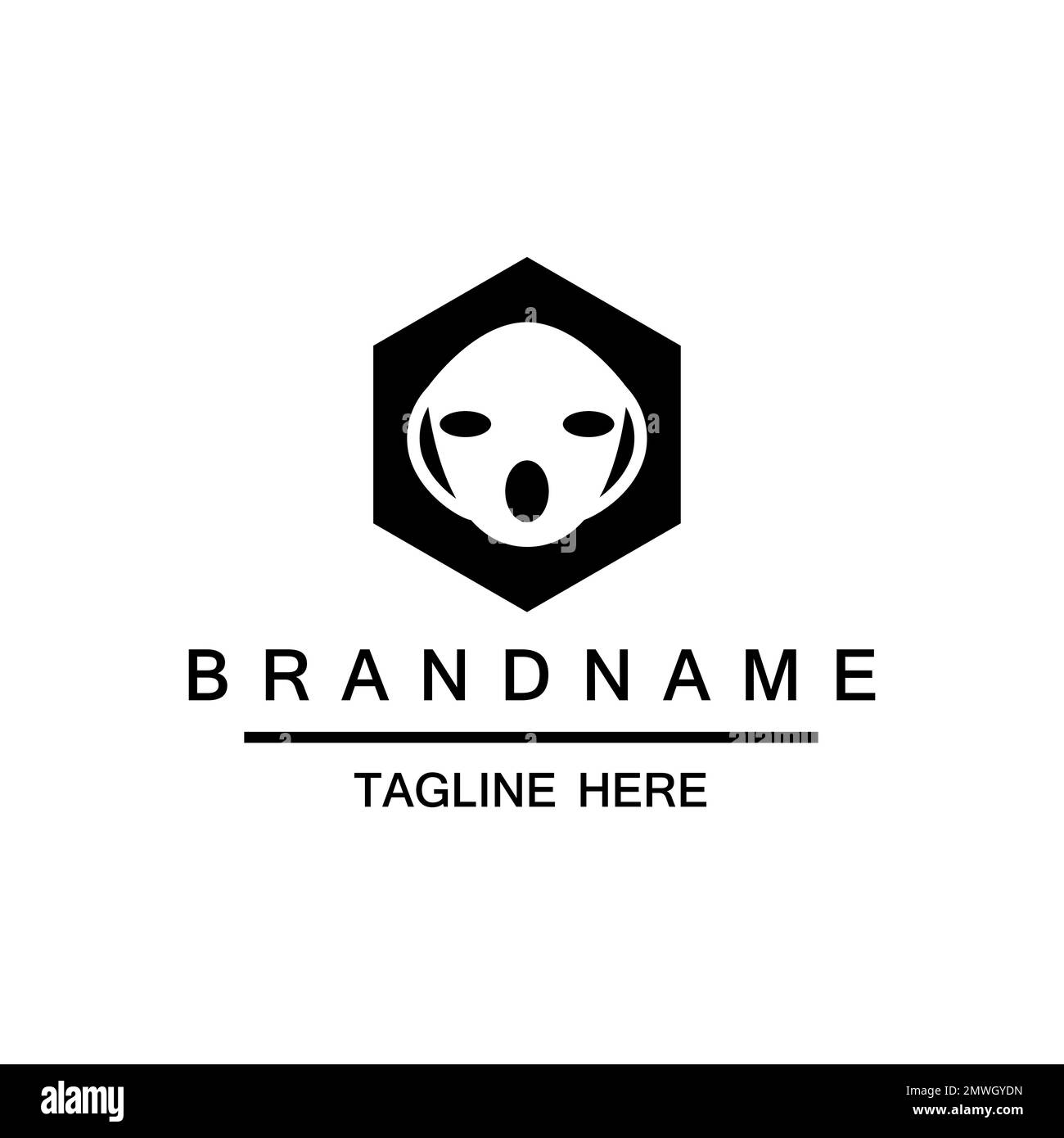 Dog hexagon animal logo vector illustration. Creative Dog logo ...