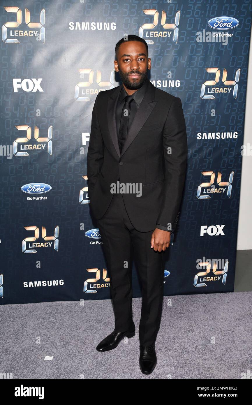 Actor Ashley Thomas attends the season premiere of "24: Legacy" at ...