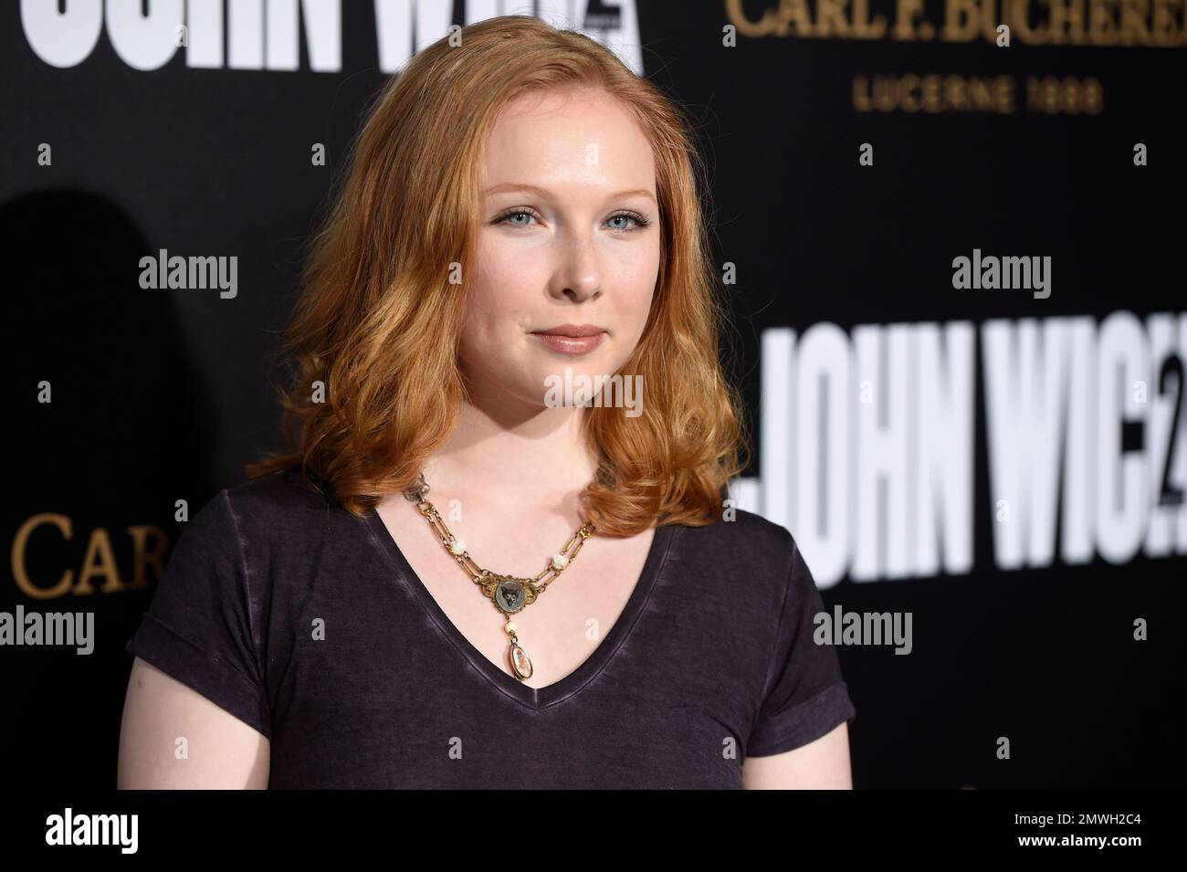 Actress Molly Quinn poses at the premiere of the film "John Wick ...