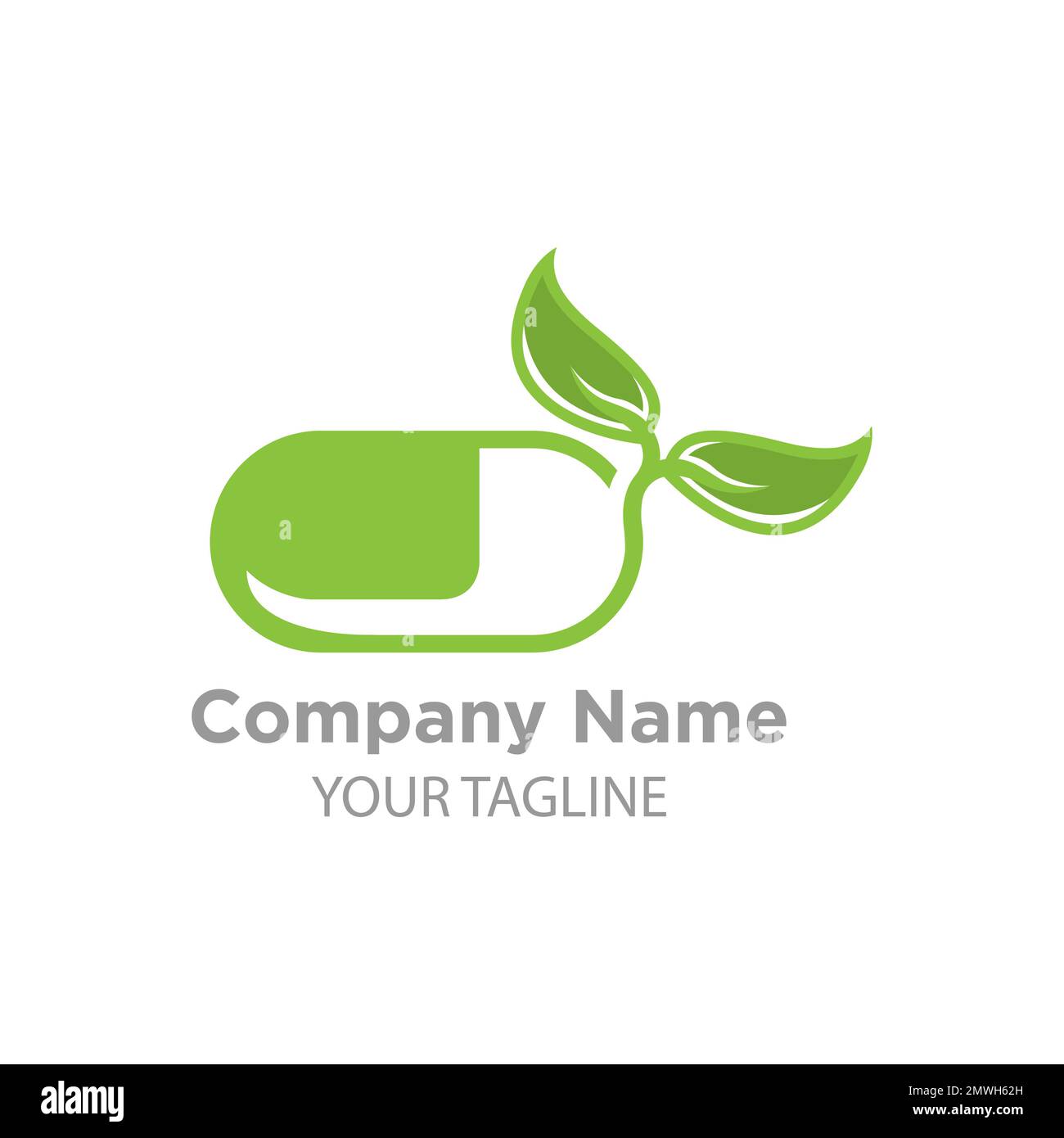 logo design of Herbal capsule pill leaf medicine drug icon design.EPS ...