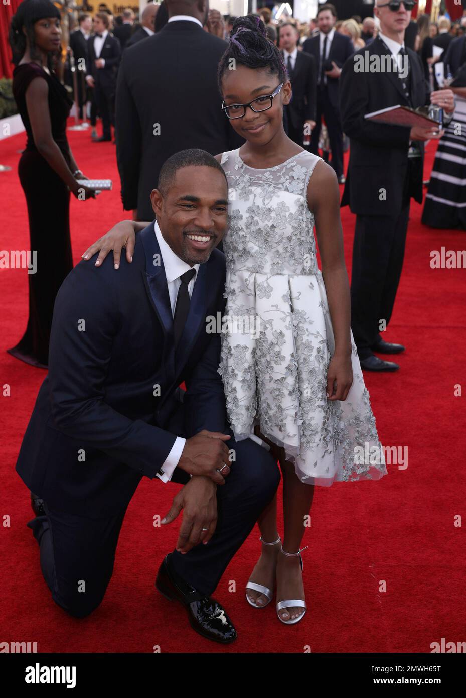 Jason Winston George, left, and Marsai Martin arrive at the 23rd annual ...