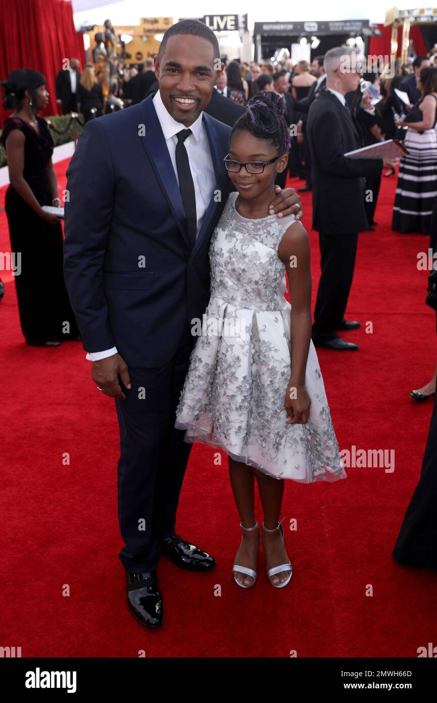 Jason Winston George, left, and Marsai Martin arrive at the 23rd annual ...