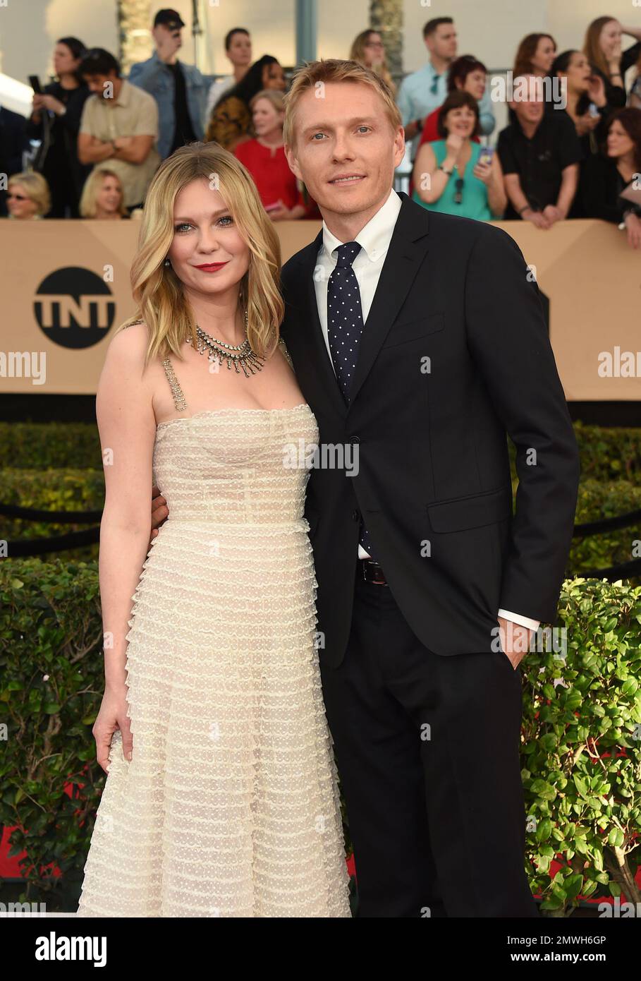 Kirsten Dunst, left, and Christian Dunst arrive at the 23rd annual ...