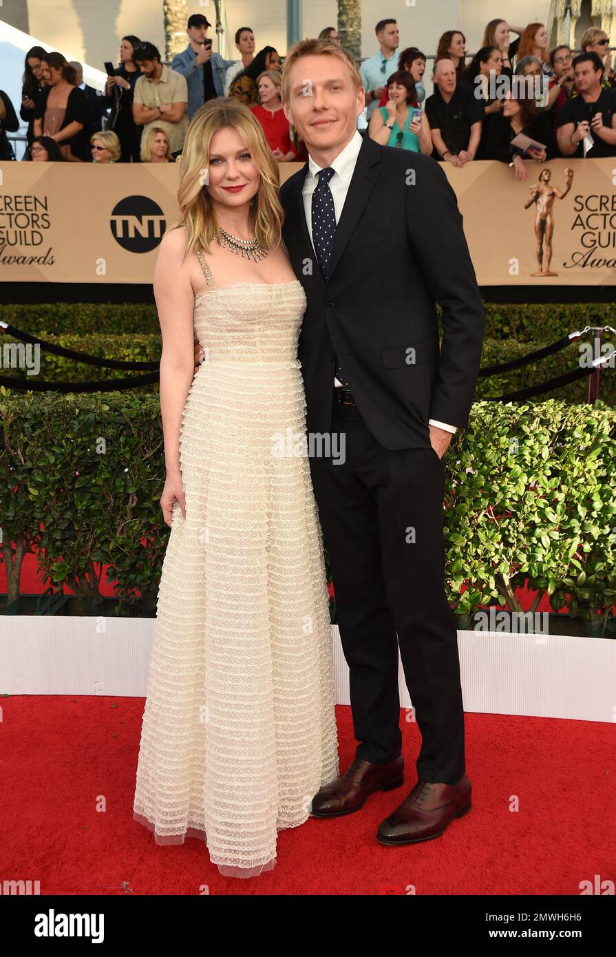 Kirsten Dunst, left, and Christian Dunst arrive at the 23rd annual ...