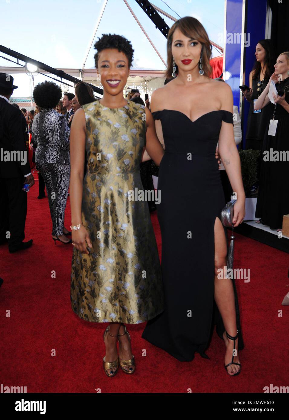 Samira Wiley, left, and Jackie Cruz arrive at the 23rd annual Screen ...