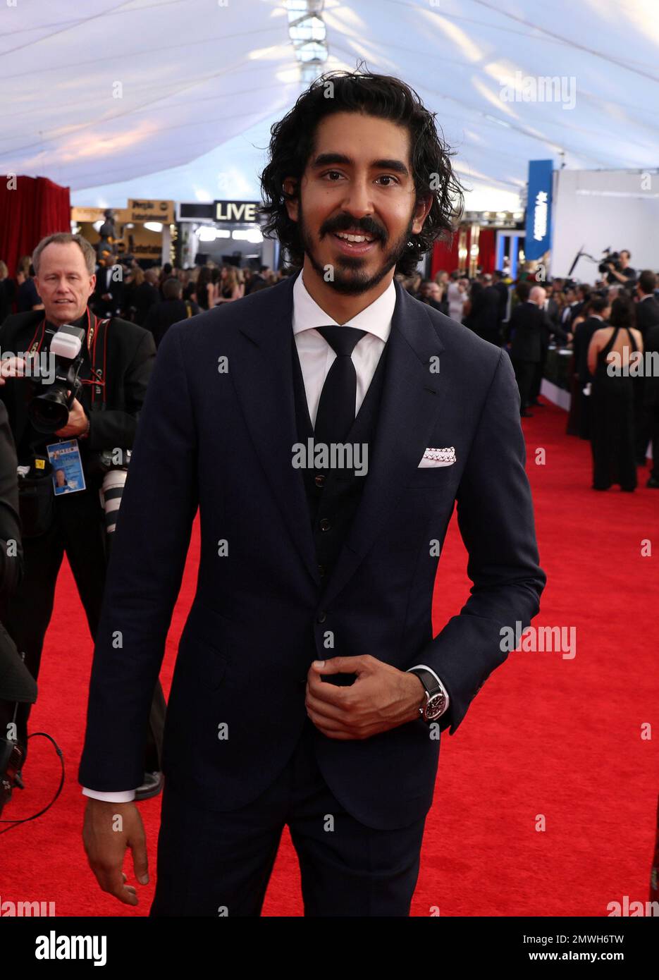 Dev Patel arrives at the 23rd annual Screen Actors Guild Awards at the ...