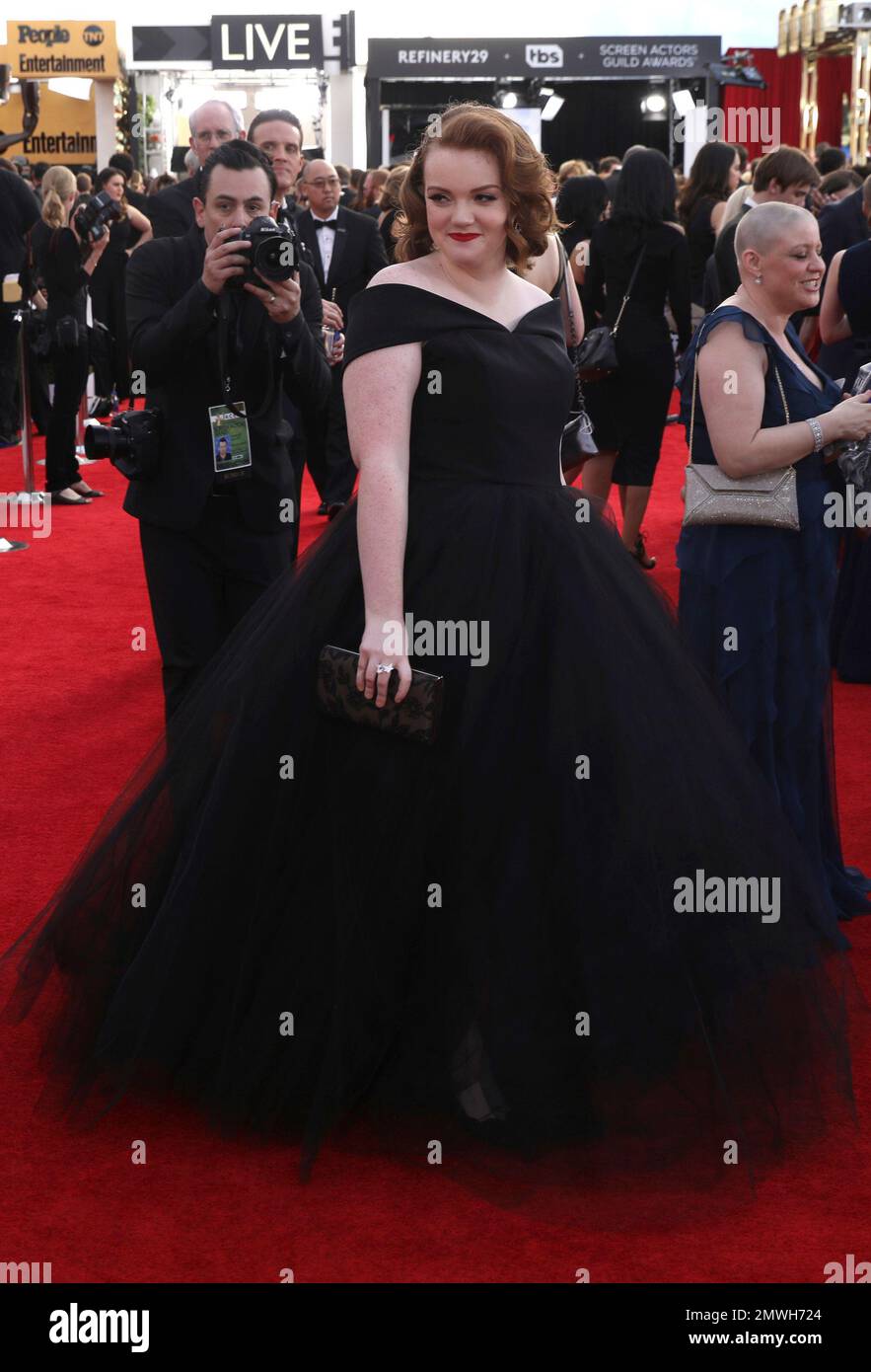 Shannon Purser arrives at the 23rd annual Screen Actors Guild Awards at ...