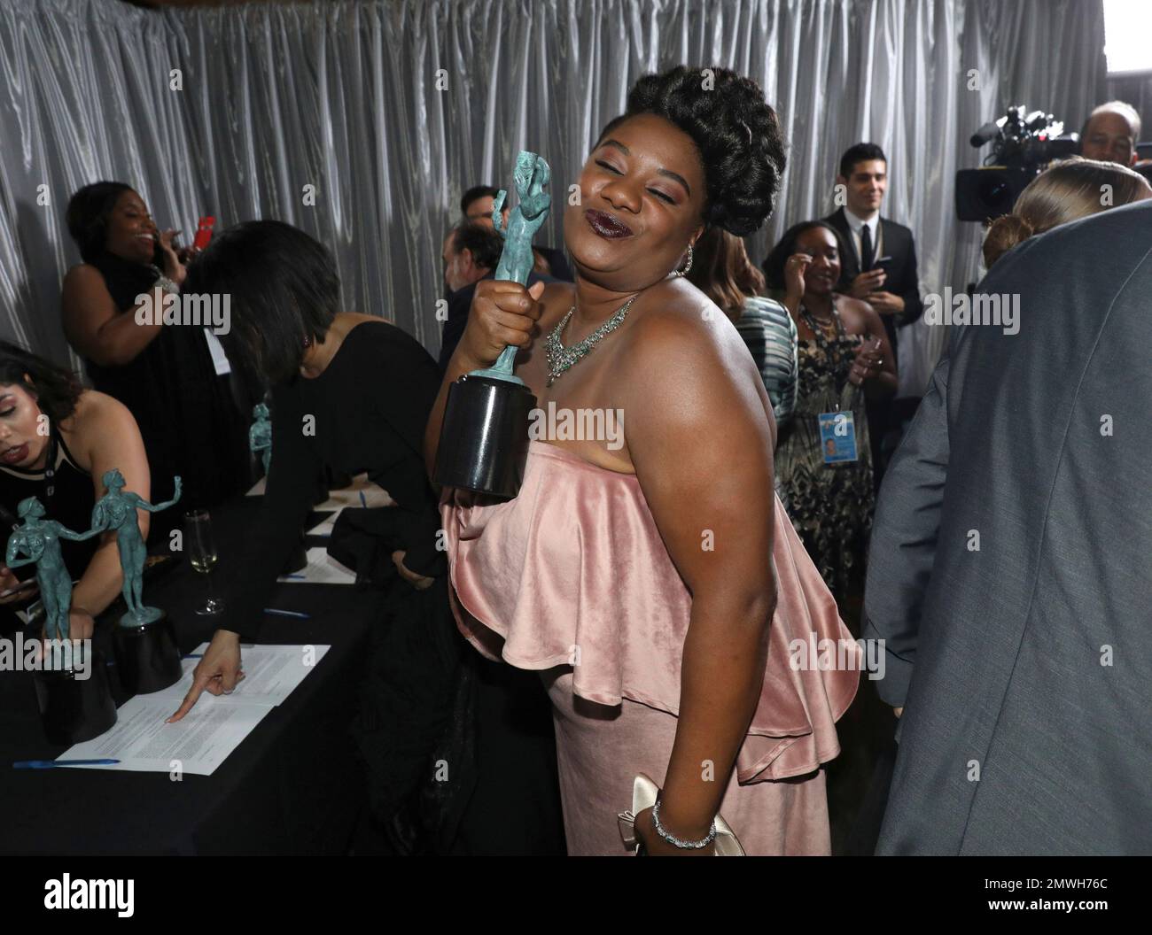 Adrienne C. Moore, winner of the award for outstanding performance by ...