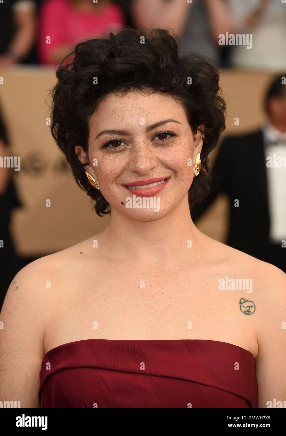 Alia Shawkat arrives at the 23rd annual Screen Actors Guild Awards at ...
